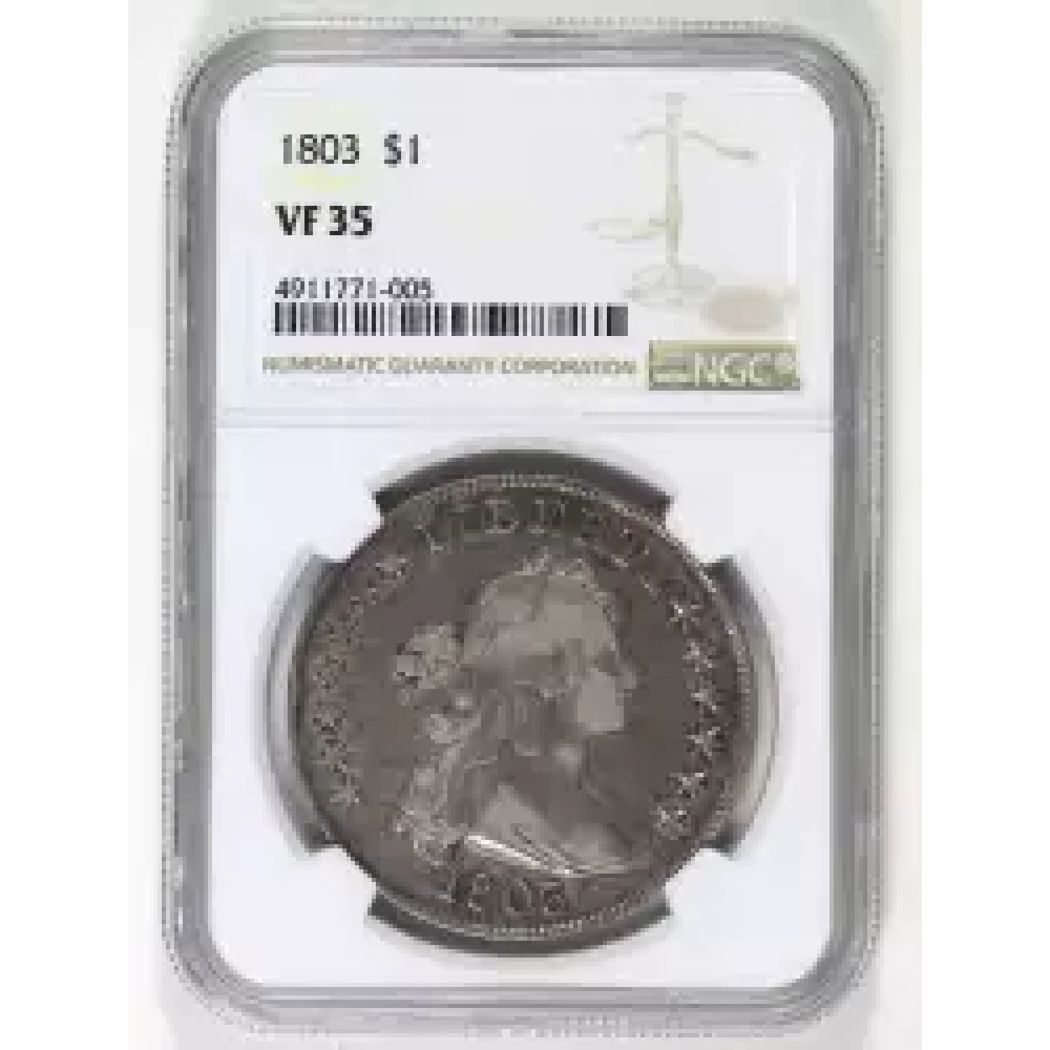 1803 Silver Dollars Draped Bust NGC VF-35 - Lost Dutchman Rare Coins