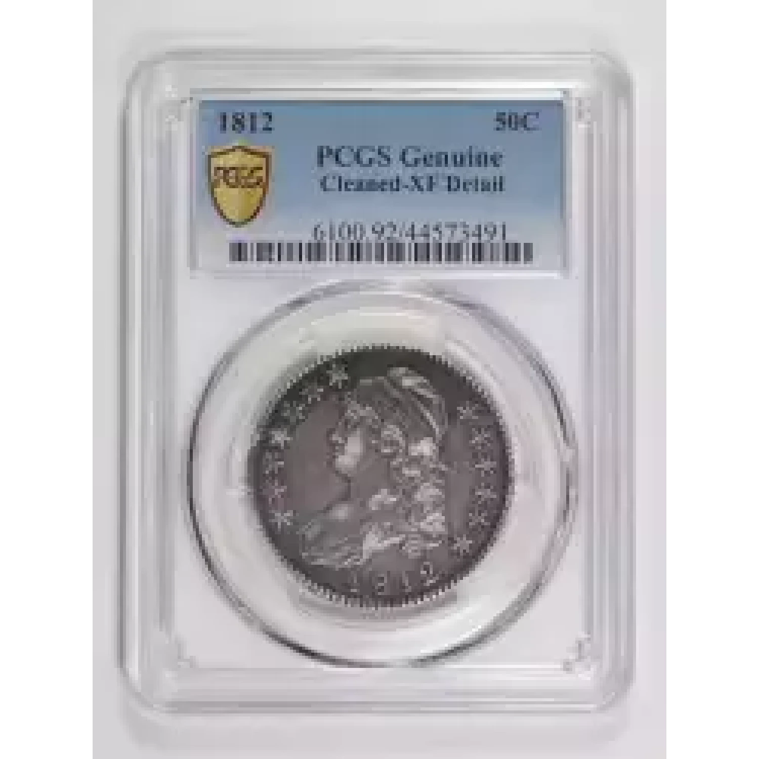 1812 Capped Bust Half Dollars PCGS Genuine - XF Details (92 - Cleaned ...