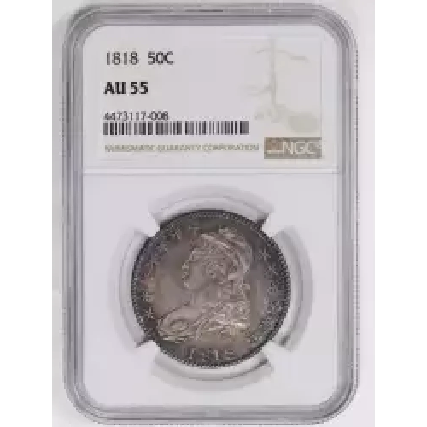 1818 Capped Bust Half Dollars NGC AU-55 TONED - Lost Dutchman Rare Coins