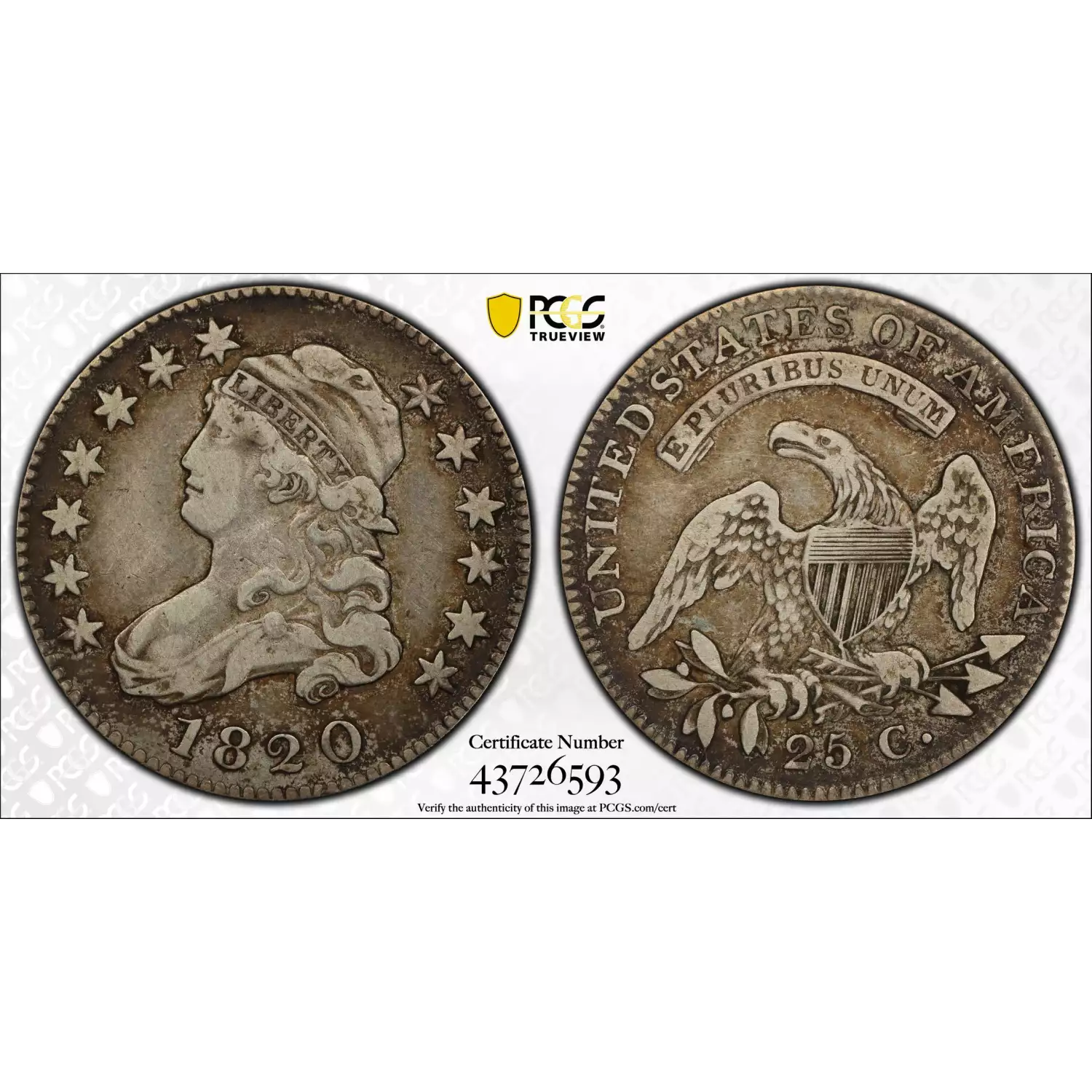 1820 Large 0 PCGS VF-25 - Lost Dutchman Rare Coins