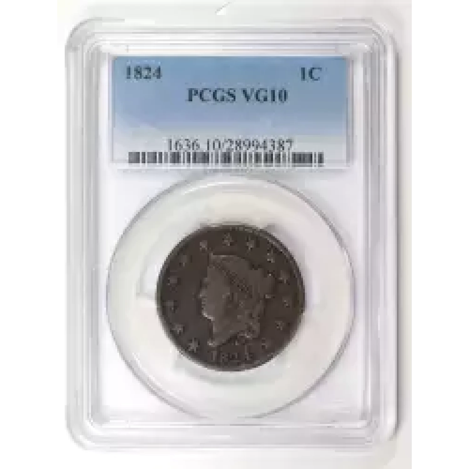 1824 Large Cents Coronet Head PCGS VG-10 BN - Lost Dutchman Rare Coins