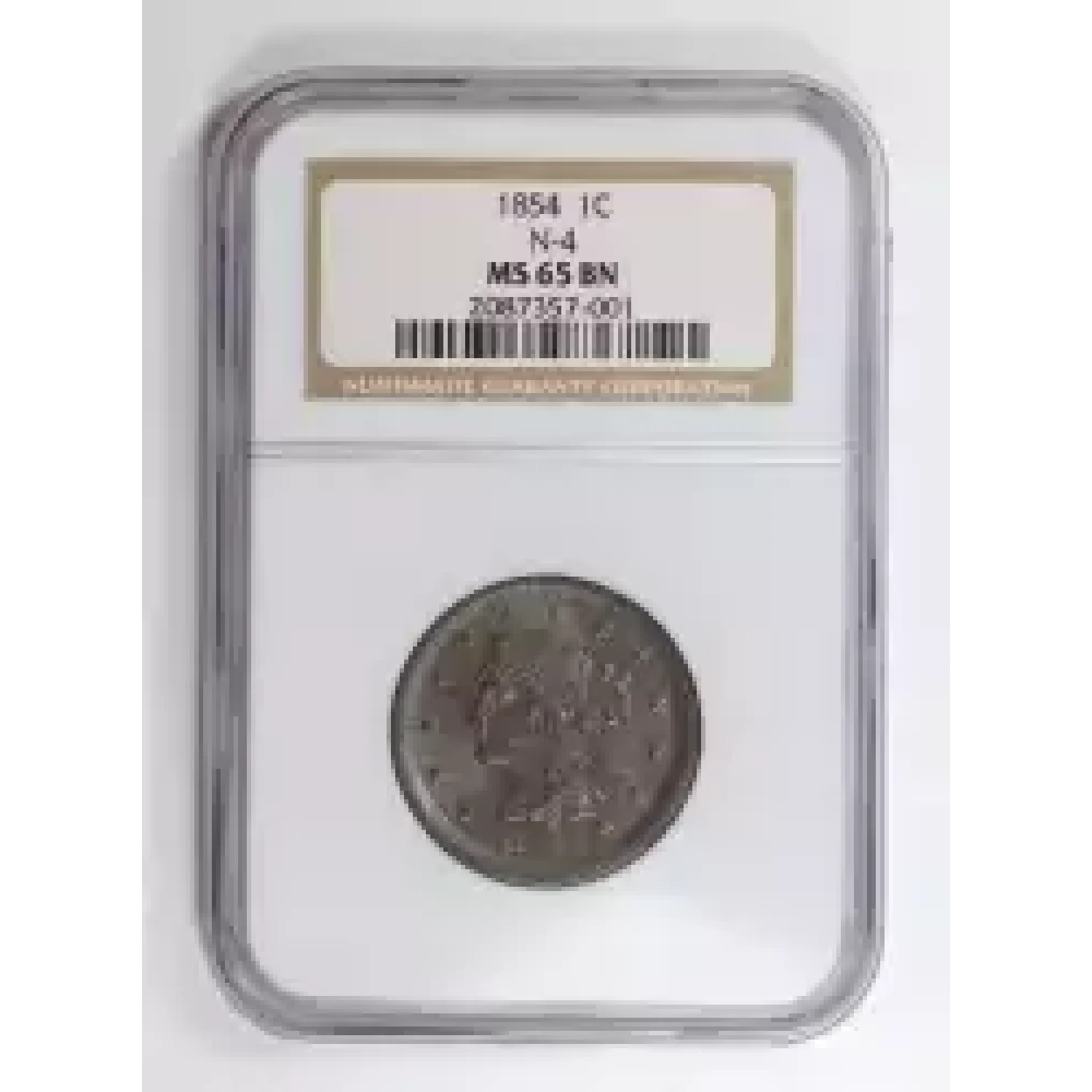1854 Braided Hair Cent NGC MS-65 BN N-4 - Lost Dutchman Rare Coins