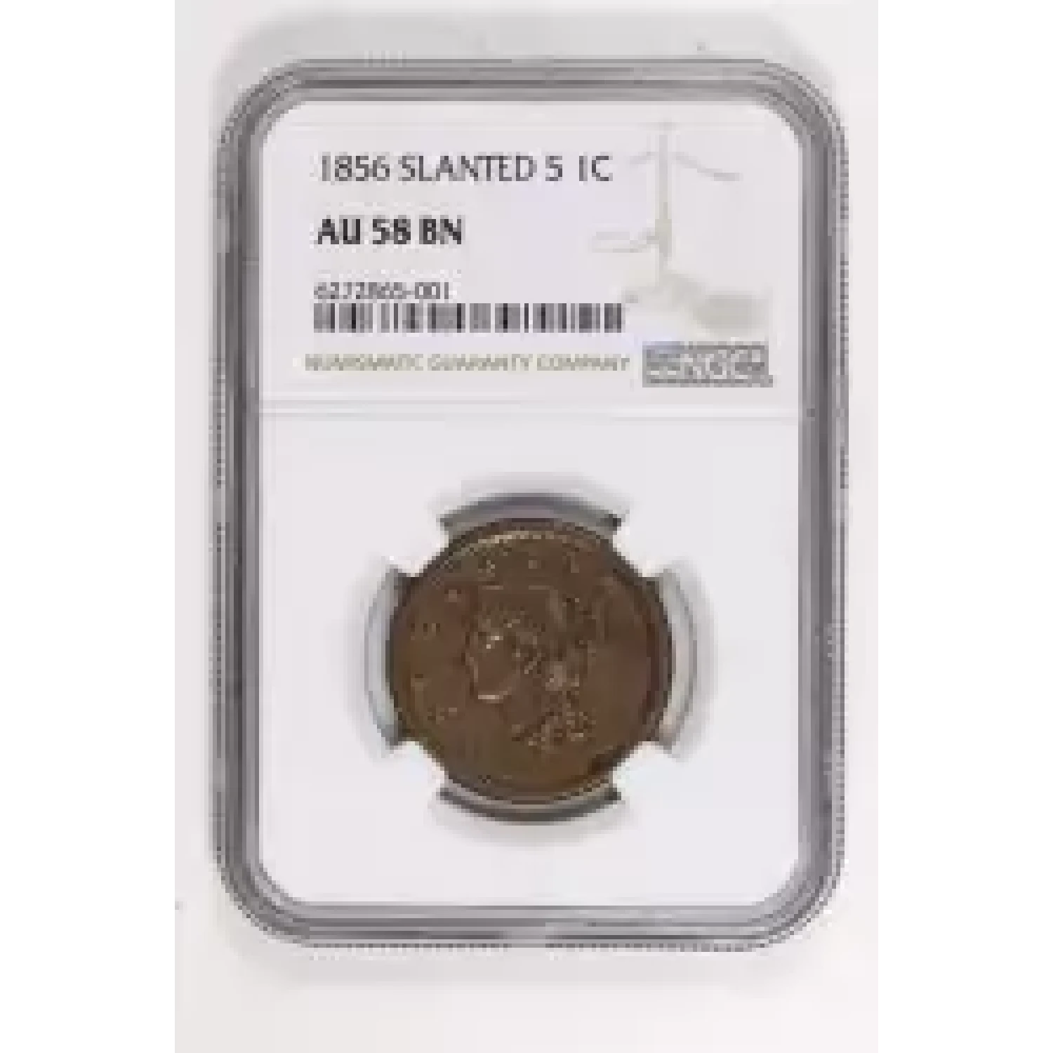 1856 Braided Hair Cent NGC AU-58 BN - Lost Dutchman Rare Coins