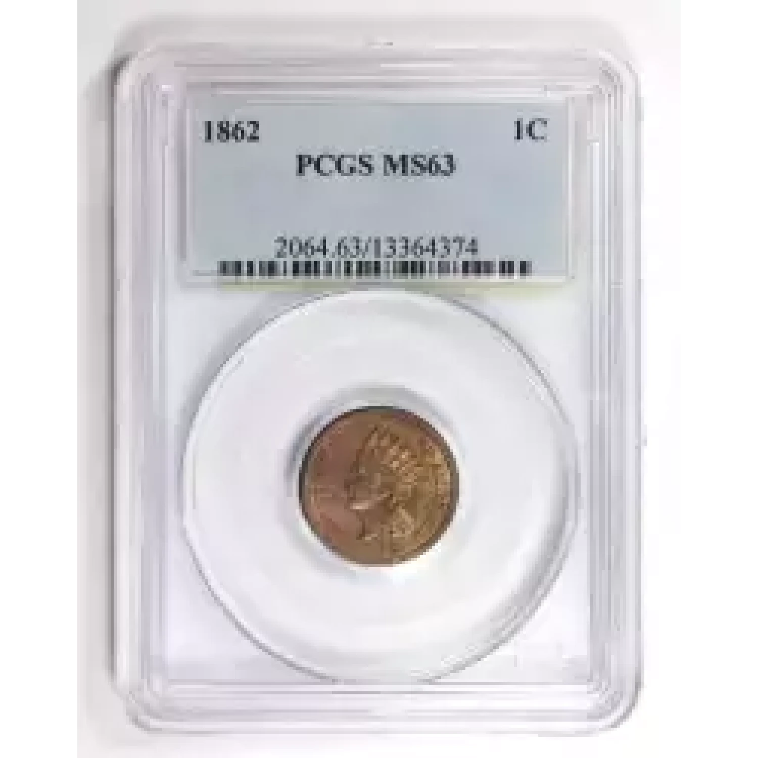 1862 Small Cents Indian Head PCGS MS-63 - Lost Dutchman Rare Coins