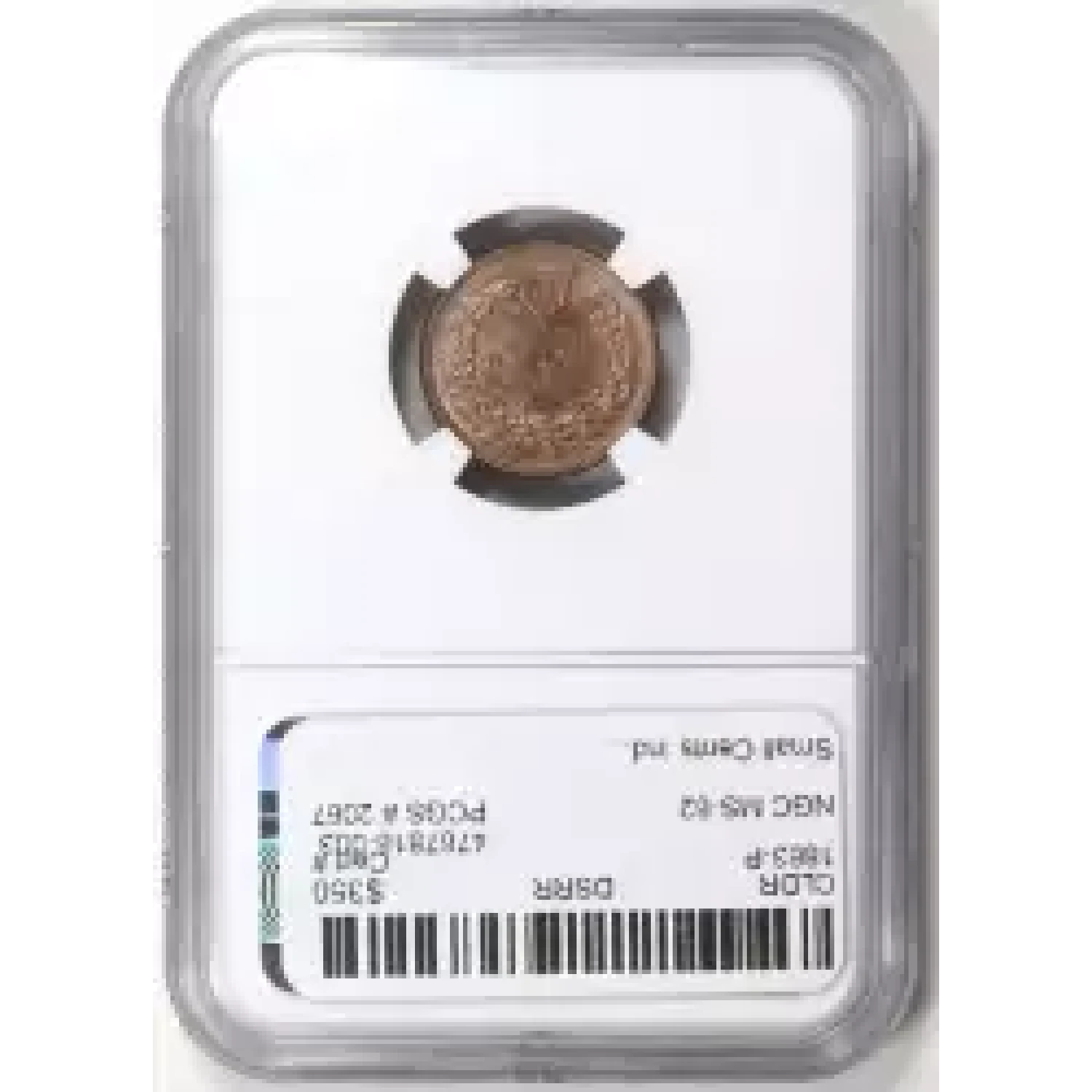 1863 Small Cents Indian Head NGC MS-62 - Lost Dutchman Rare Coins