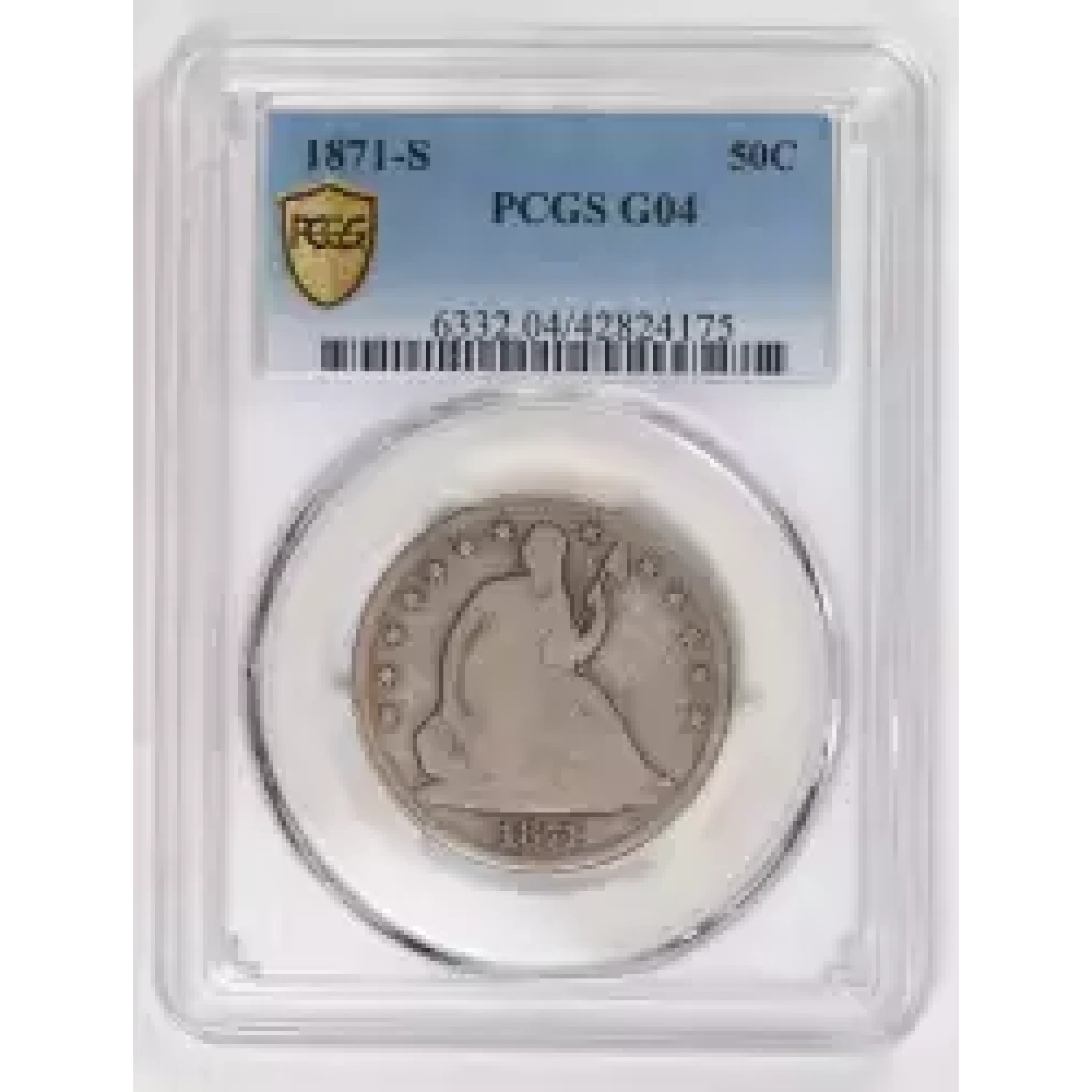 1871-S Half Dollars Liberty Seated PCGS G-4 - Lost Dutchman Rare Coins