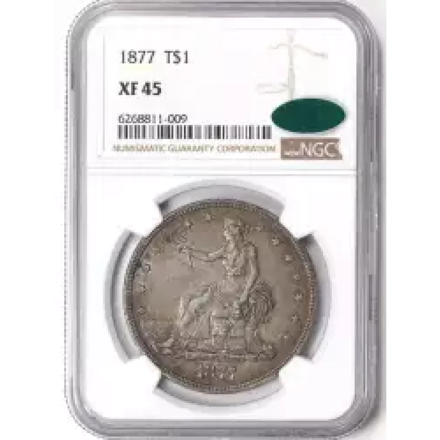 1877 Silver Dollars Trade Dollars NGC XF-45 - Lost Dutchman Rare Coins