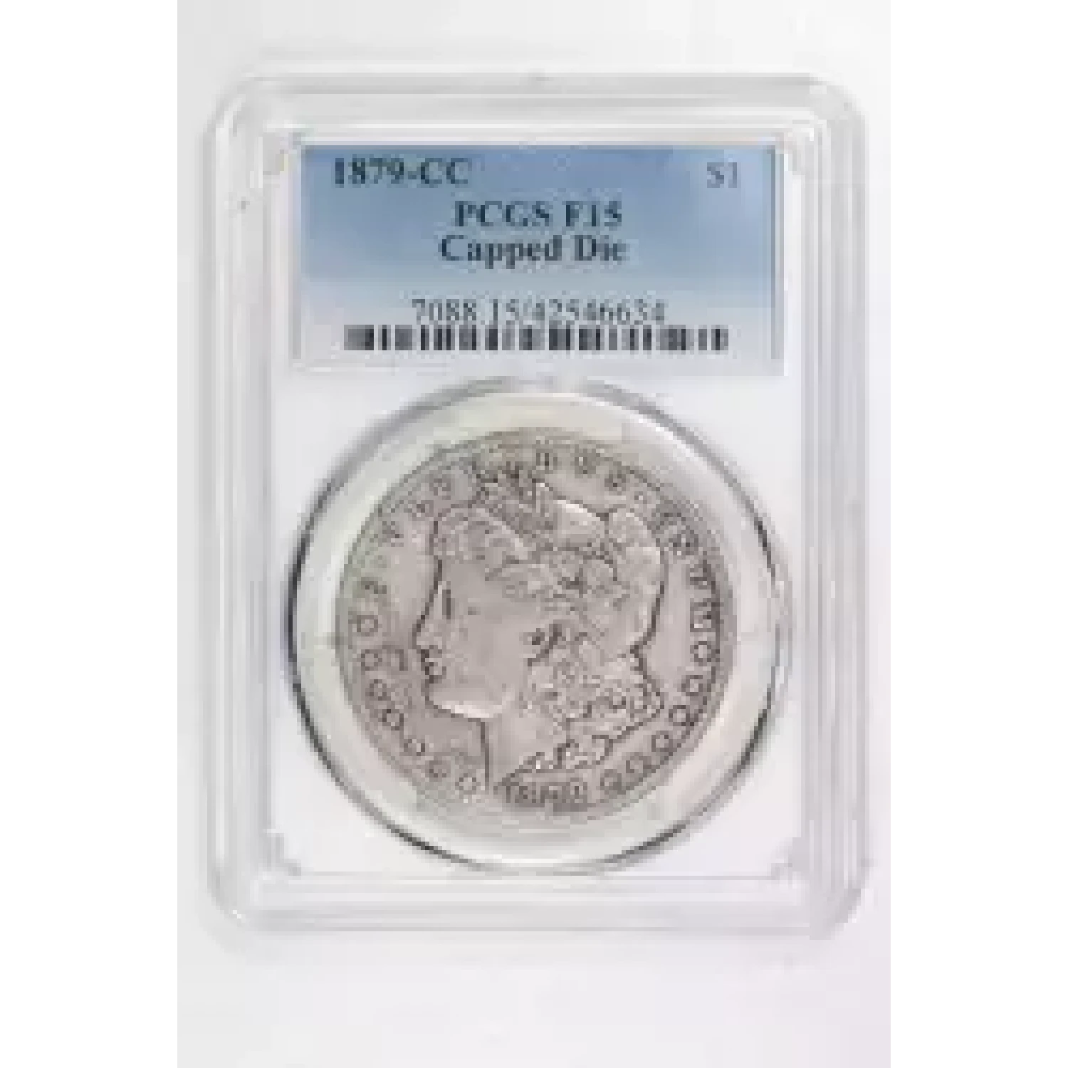 1879-CC Morgan Silver Dollar PCGS F-15 Capped Die - Lost Dutchman Rare ...