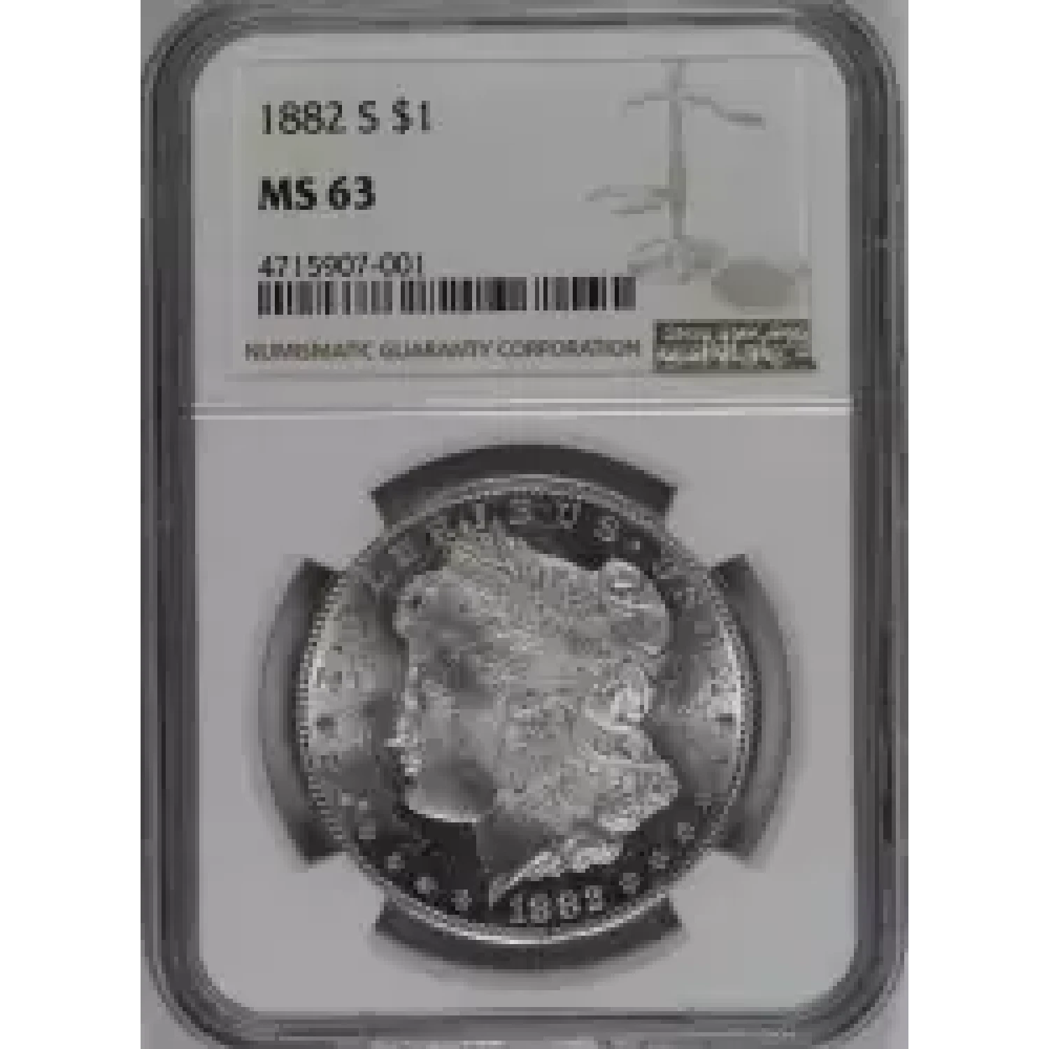 1882-S Morgan Silver Dollar NGC MS-63 - Lost Dutchman Rare Coins