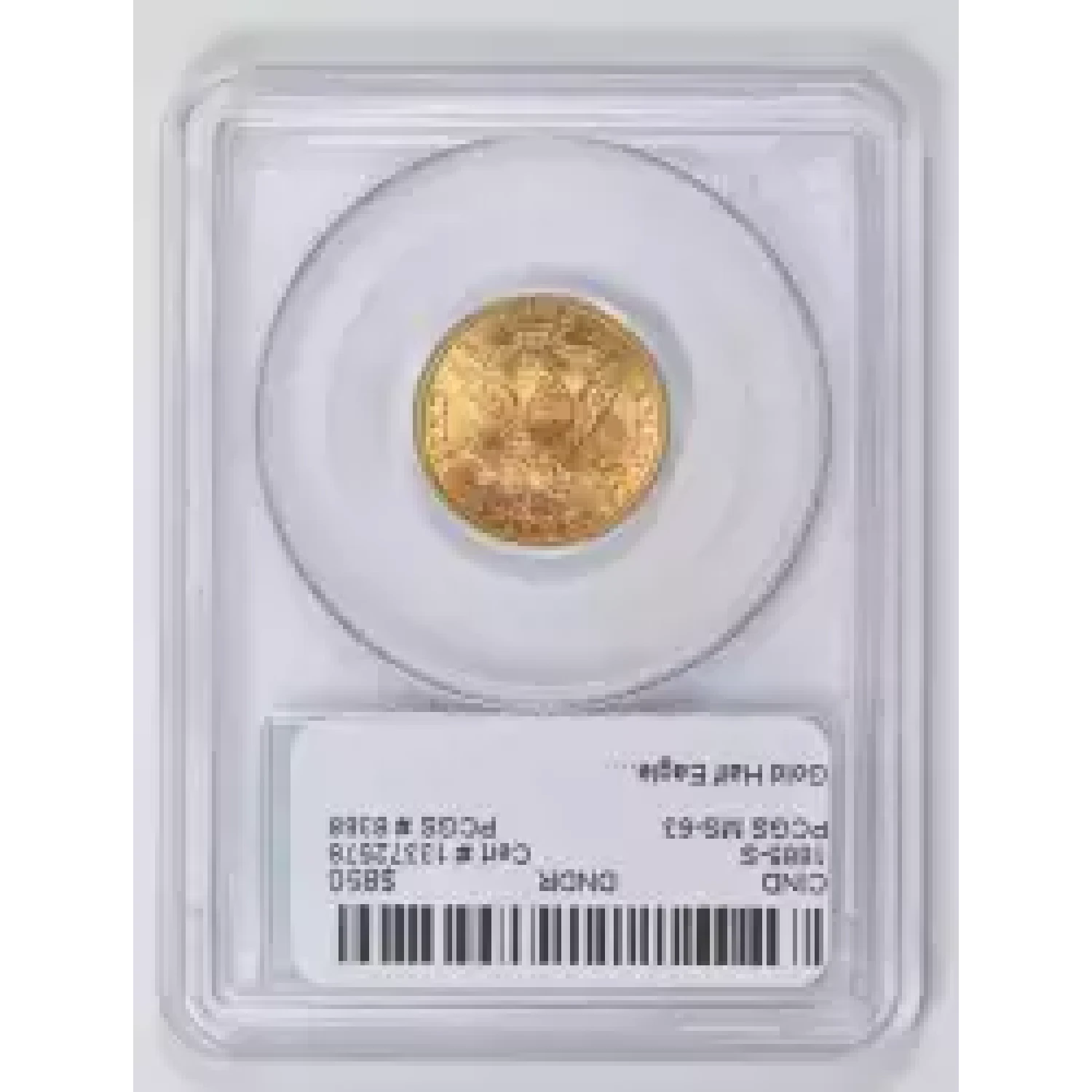 1885-S Gold Half Eagles Liberty Head PCGS MS-63 - Lost Dutchman Rare Coins