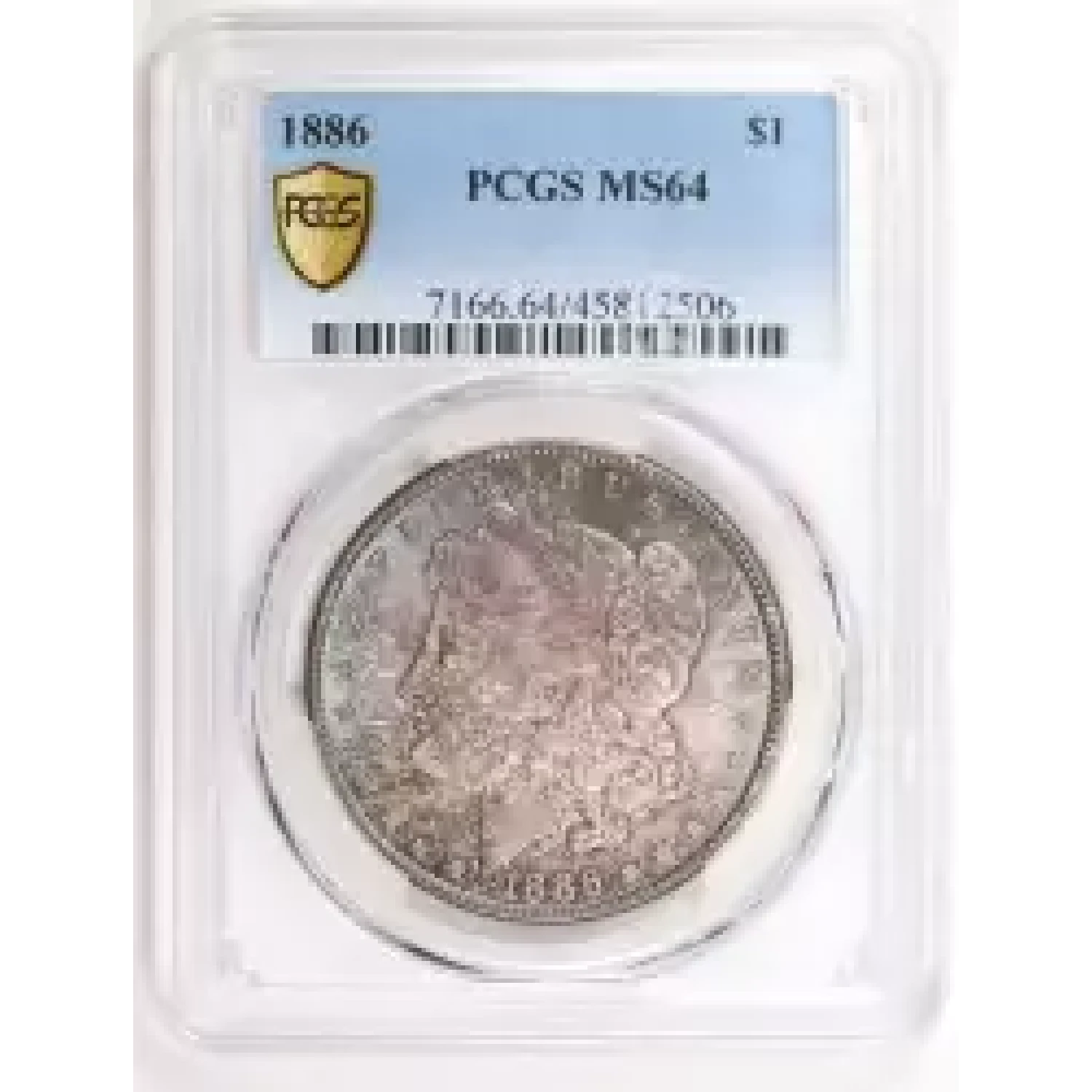 1886 PCGS MS-64 TONED Morgan Silver Dollar - Lost Dutchman Rare Coins