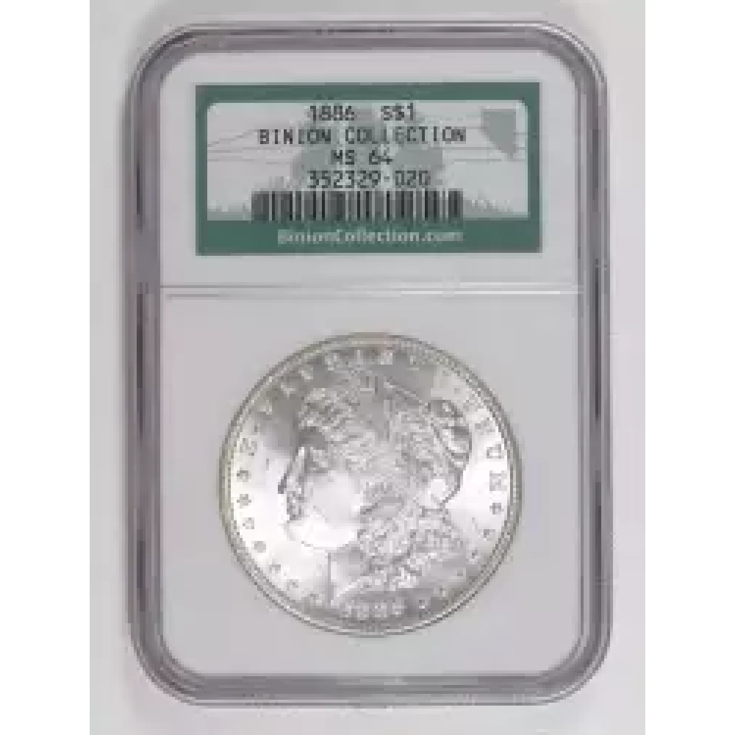 1886 Morgan Silver Dollar NGC MS-64 Binion Hoard - Lost Dutchman Rare Coins