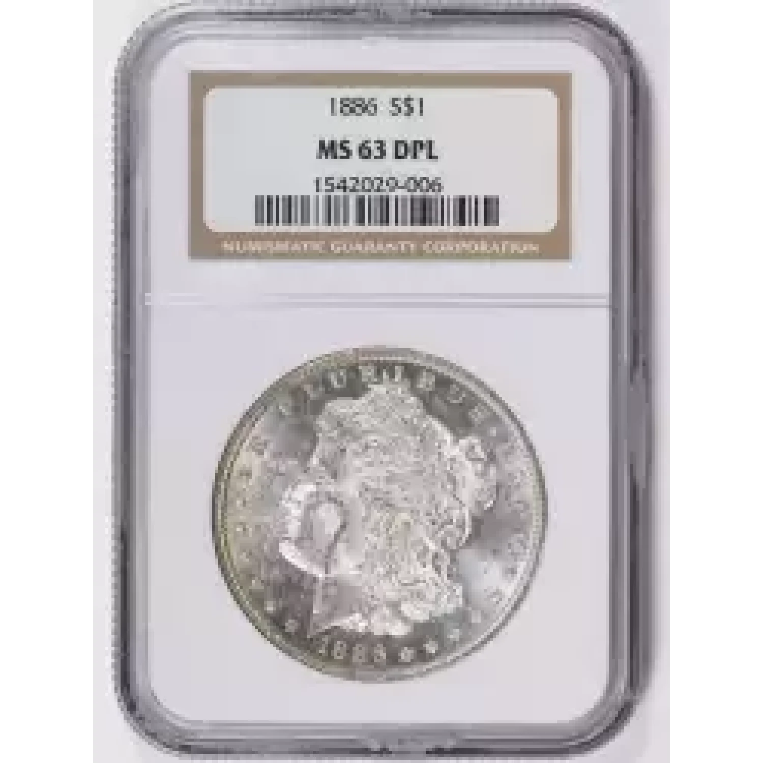 1886 Morgan Silver Dollar NGC MS-63 DPL - Lost Dutchman Rare Coins