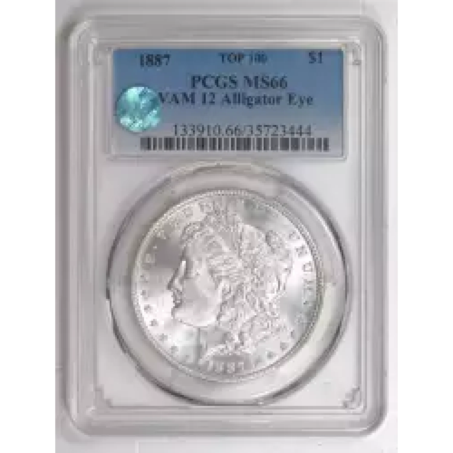 1887 Morgan Silver Dollar PCGS MS-66 VAM 12 Sight White - Lost Dutchman ...