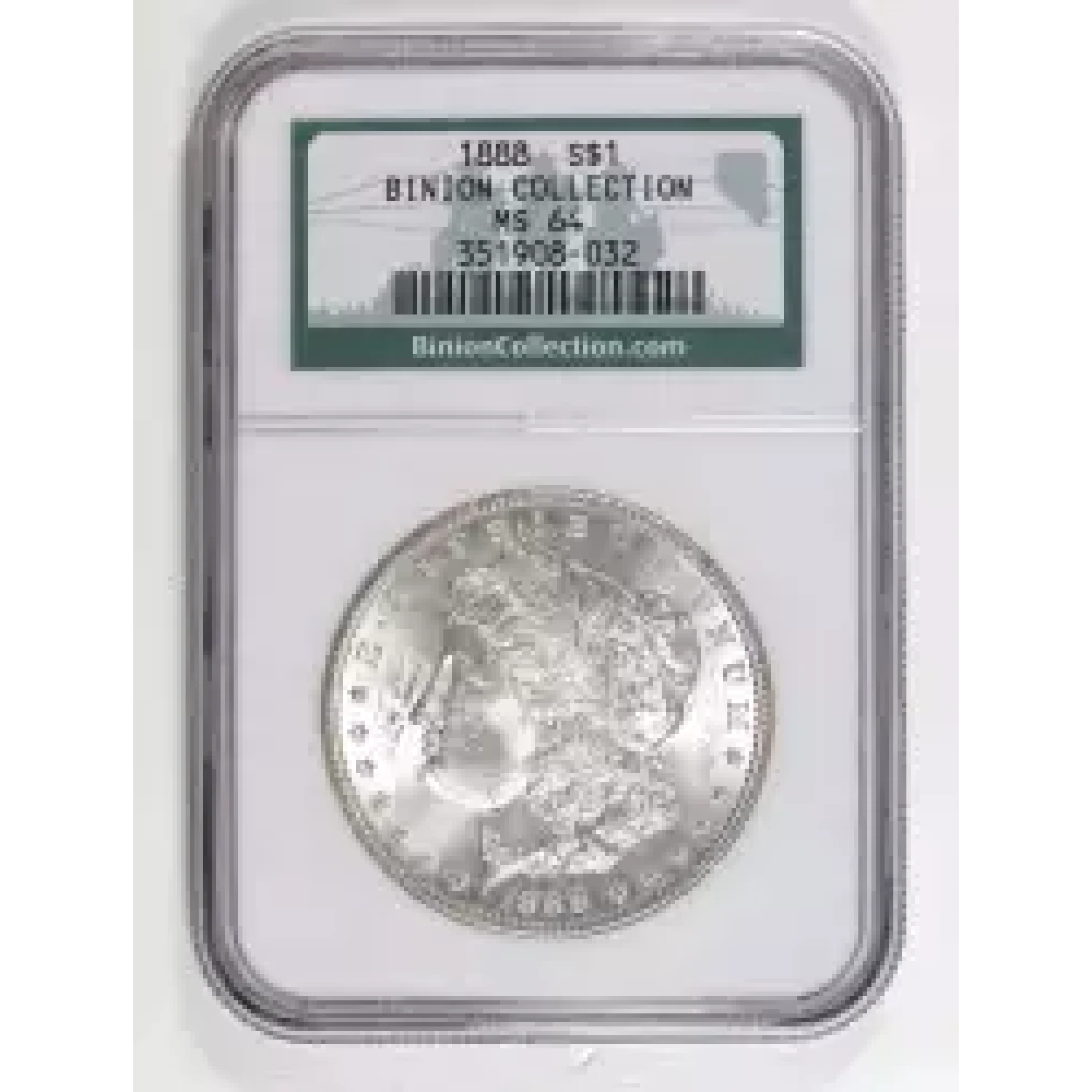 1888 Morgan Silver Dollar NGC MS-64 Binion Hoard - Lost Dutchman Rare Coins