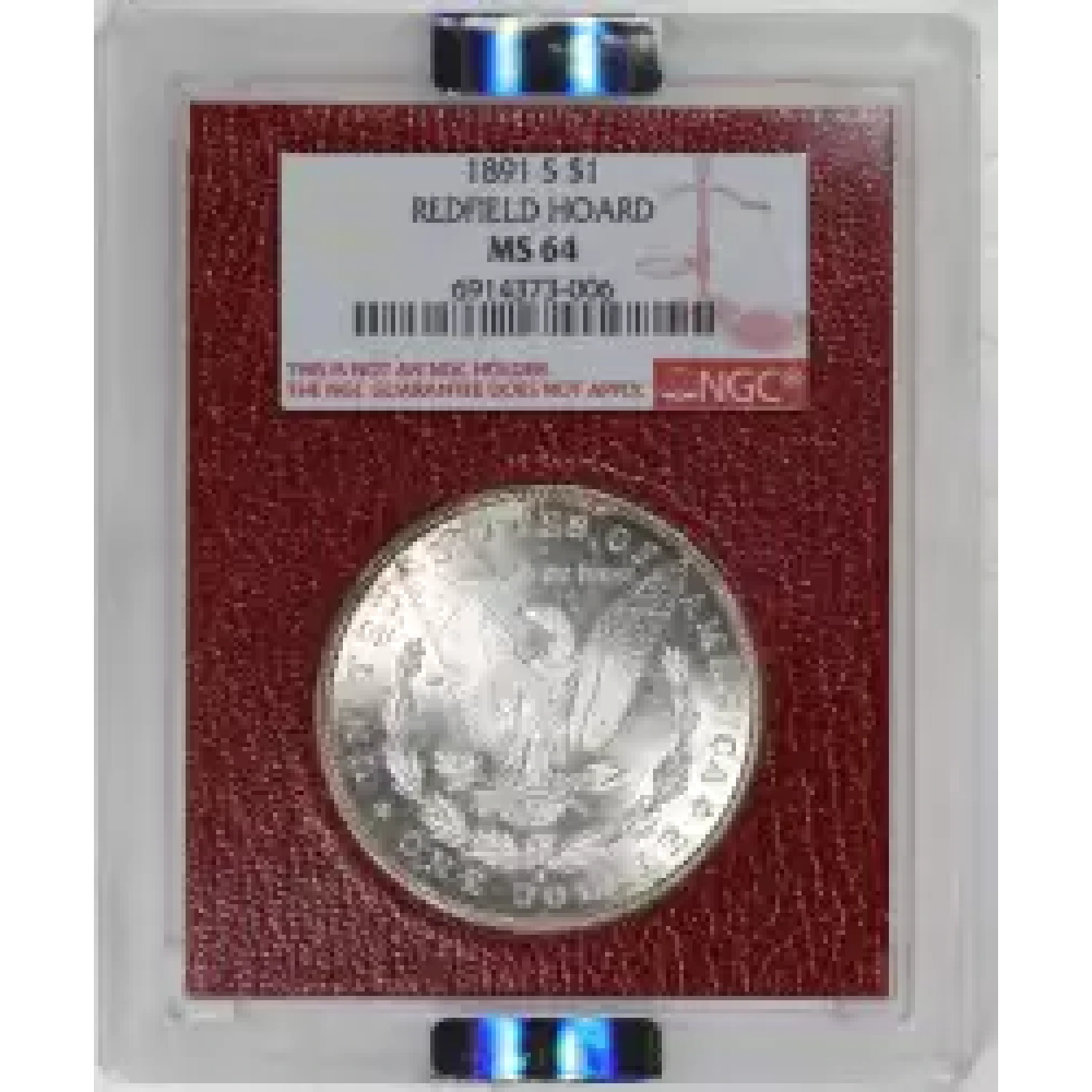 1891-S Morgan Silver Dollar NGC MS-64 REDFIELD HOARD - Lost Dutchman Rare Coins