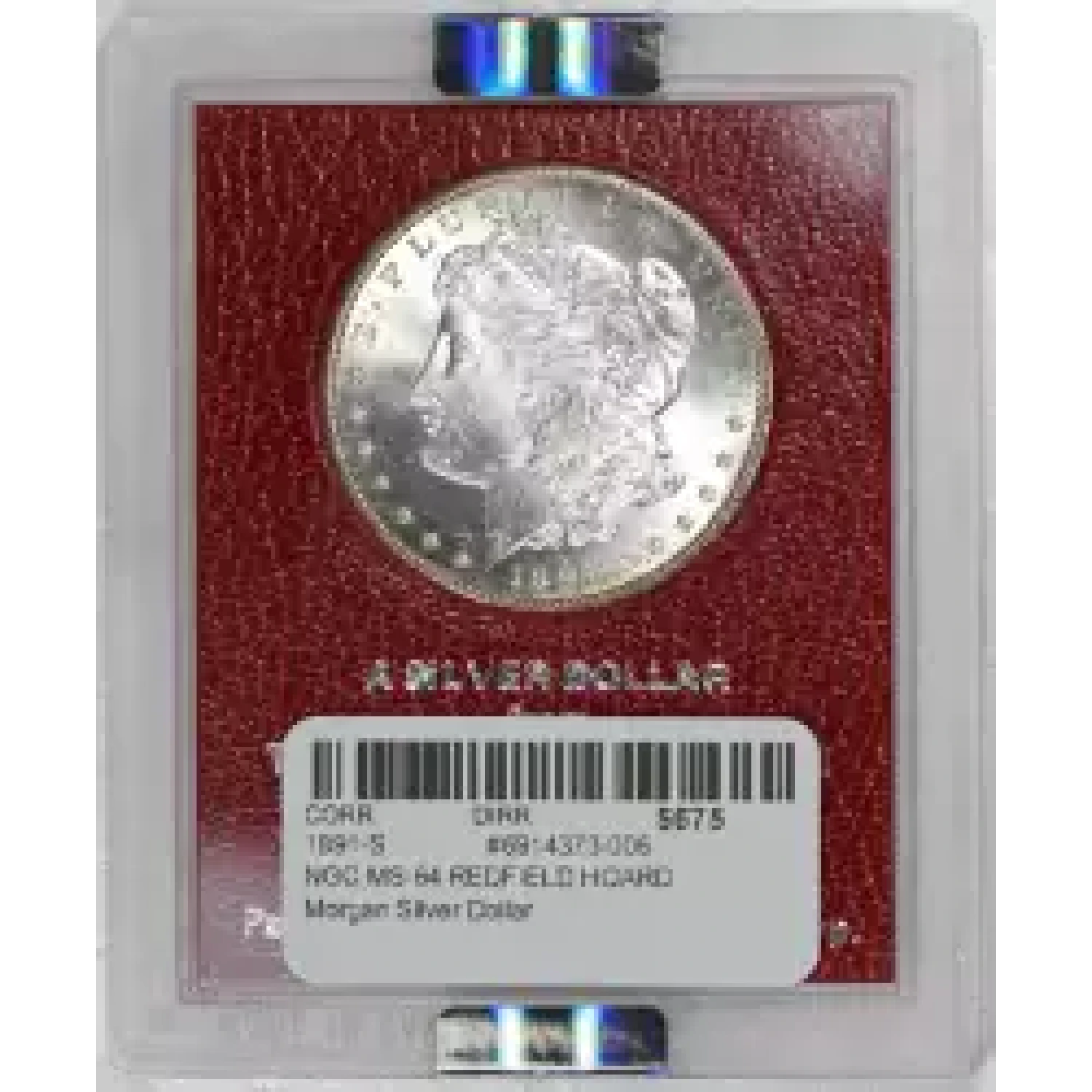 1891-S Morgan Silver Dollar NGC MS-64 REDFIELD HOARD - Lost Dutchman Rare Coins