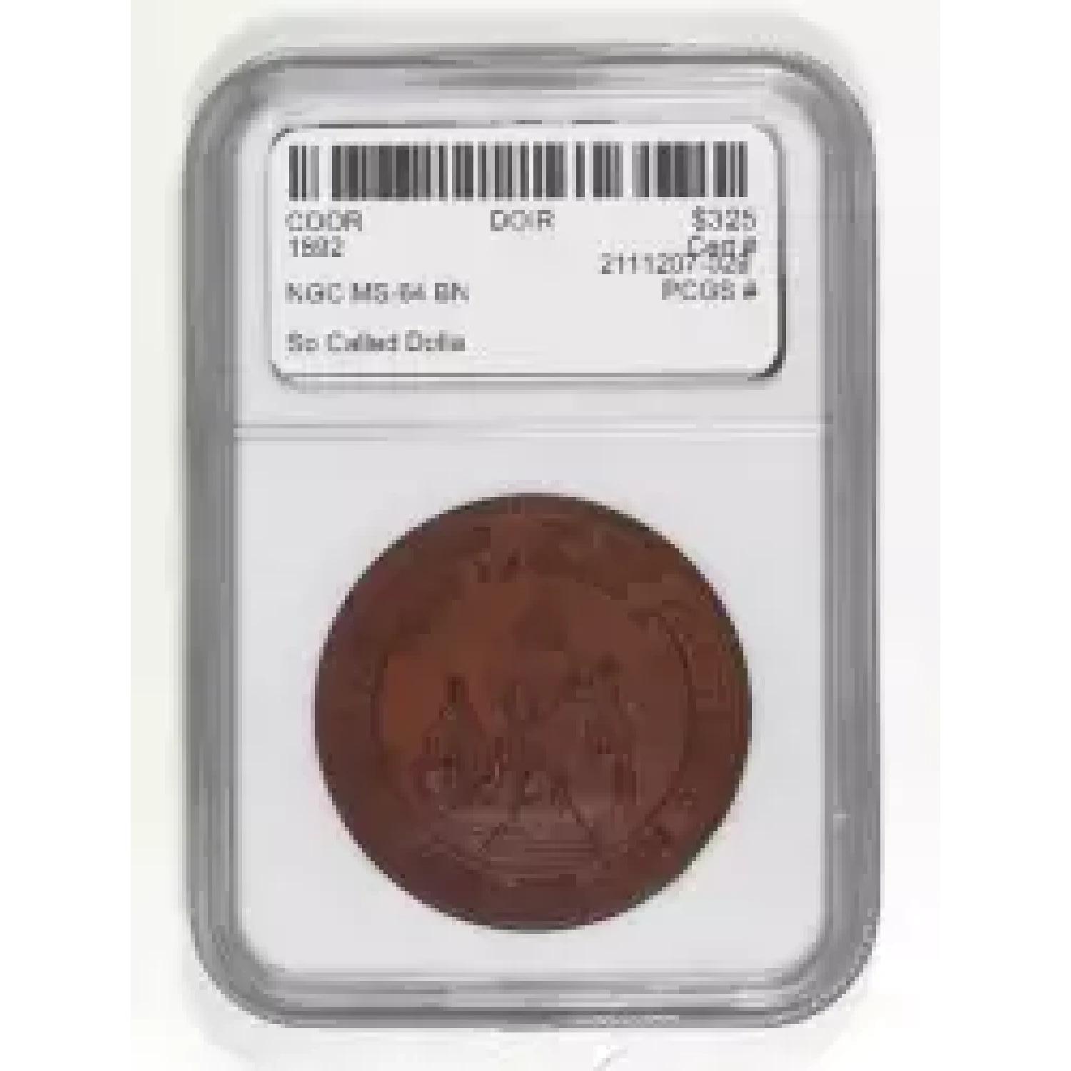 1892 So Called Dollar NGC MS-64 BN HK-230 COLUMBUS BUST DOLLAR WORLD'S ...