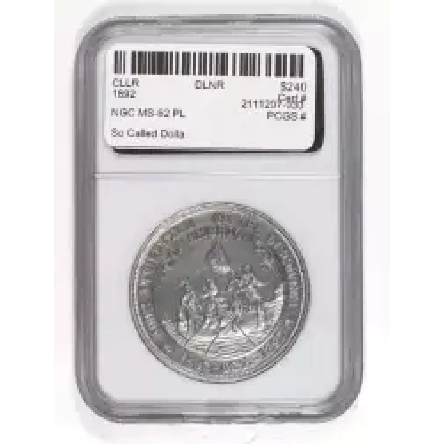 1892 So Called Dollar NGC MS-62 PL HK-230A COLUMBUS BUST DOLLAR WORLD'S ...