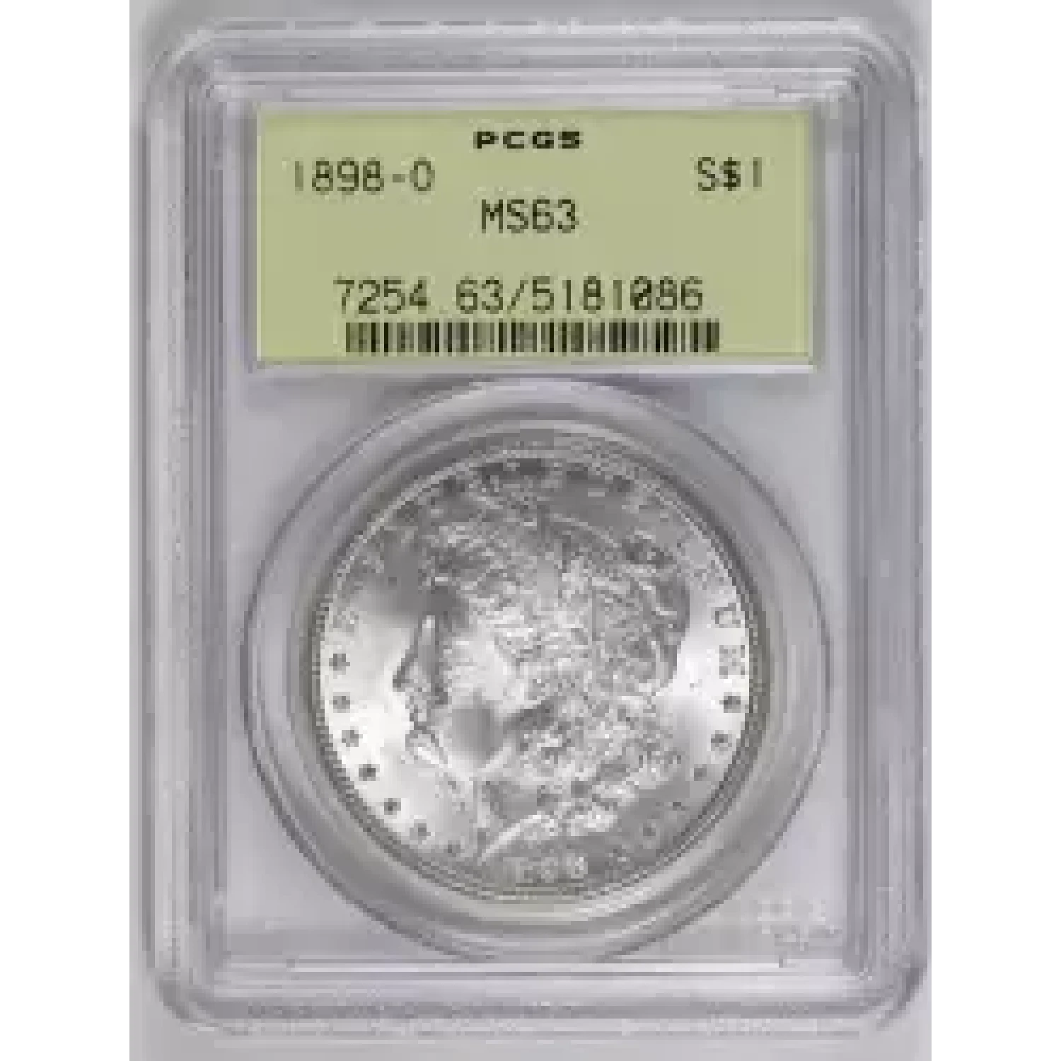 1898-O Morgan Silver Dollar PCGS MS-63 - Lost Dutchman Rare Coins