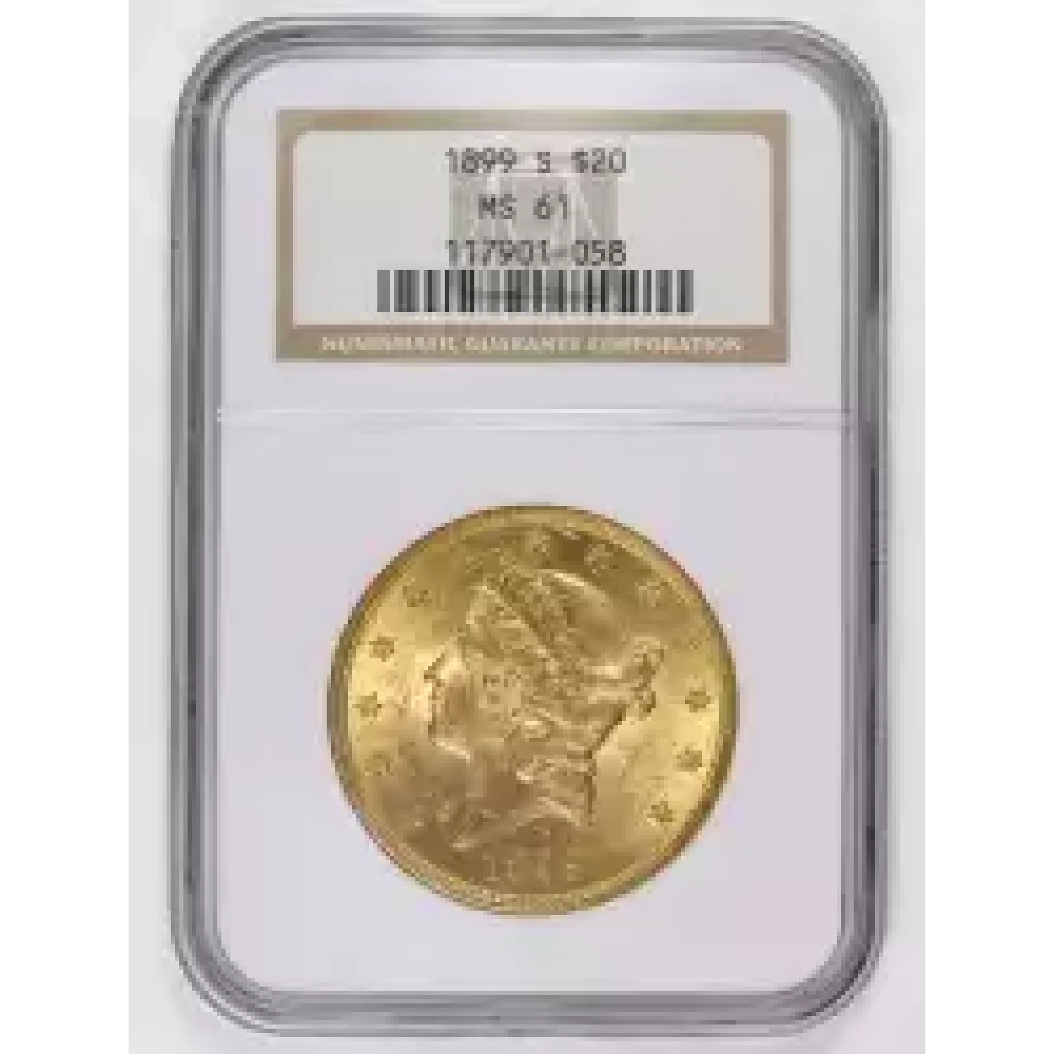 1899-S Double Eagles Liberty Head NGC MS-61 - Lost Dutchman Rare Coins