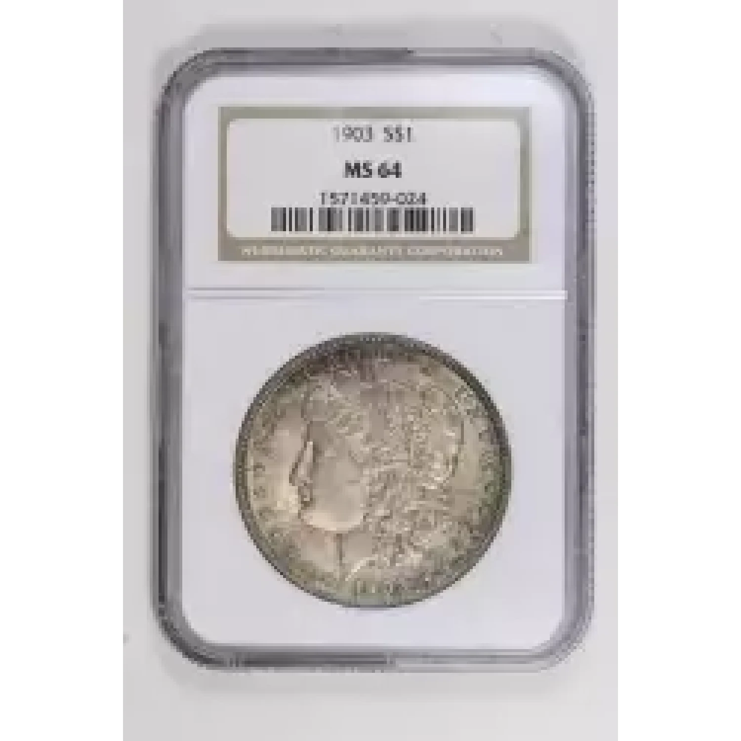 1903 Morgan Silver Dollar NGC MS-64 chipped holder - Lost Dutchman Rare ...