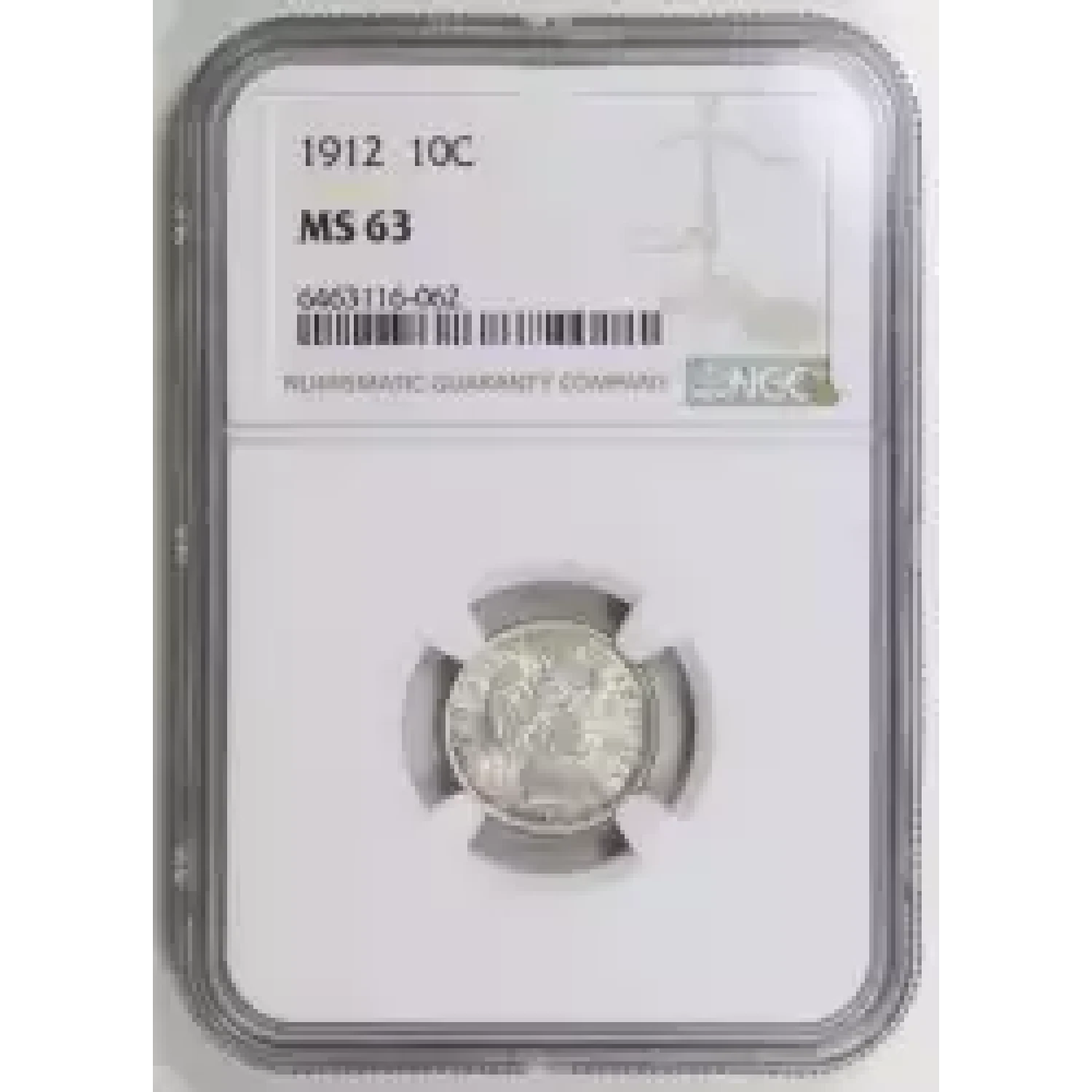 1912 Dimes Barber or Liberty Head NGC MS-63 - Lost Dutchman Rare Coins