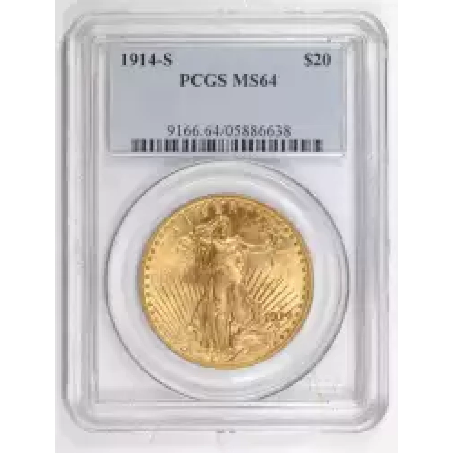 1914-S Double Eagles Saint Gaudens PCGS MS-64 - Lost Dutchman Rare Coins