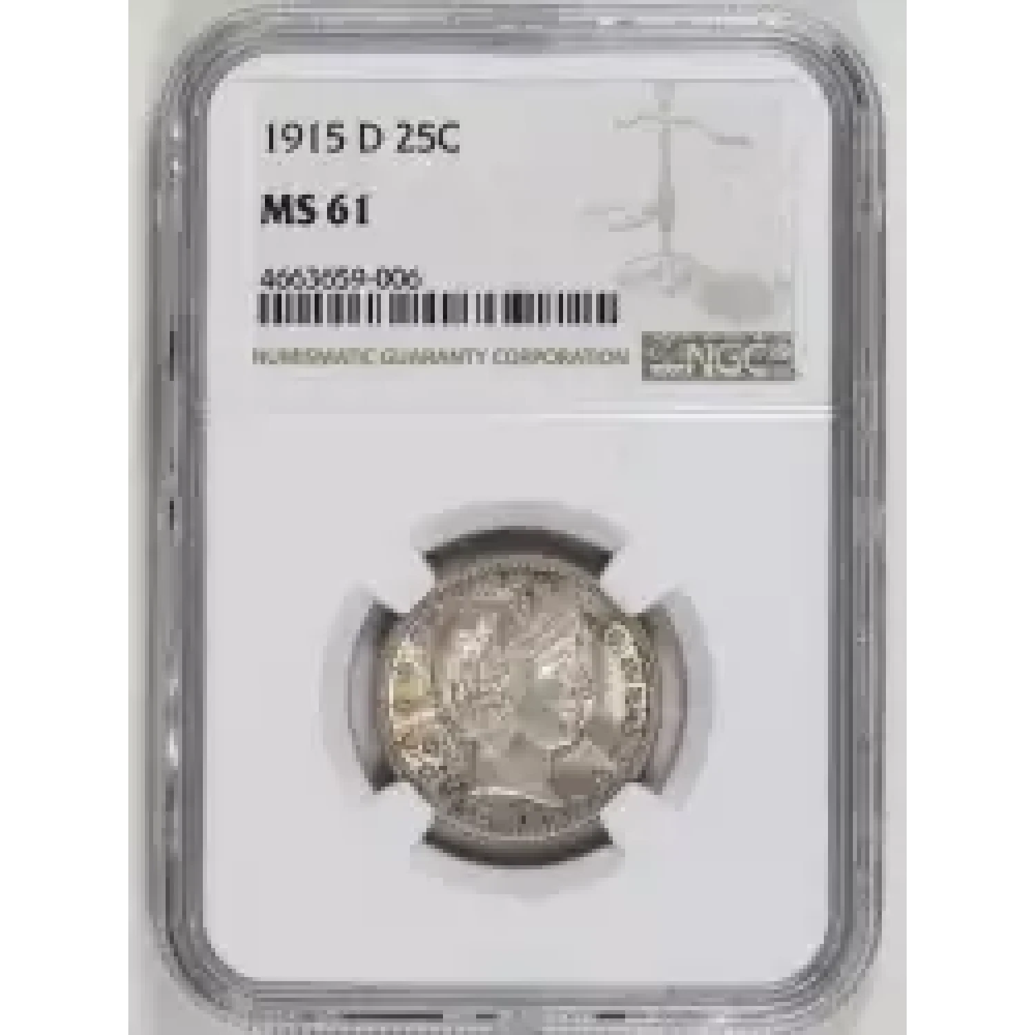 1915-D Quarter Dollars Barber or Liberty Head NGC MS-61 - Lost Dutchman Rare Coins