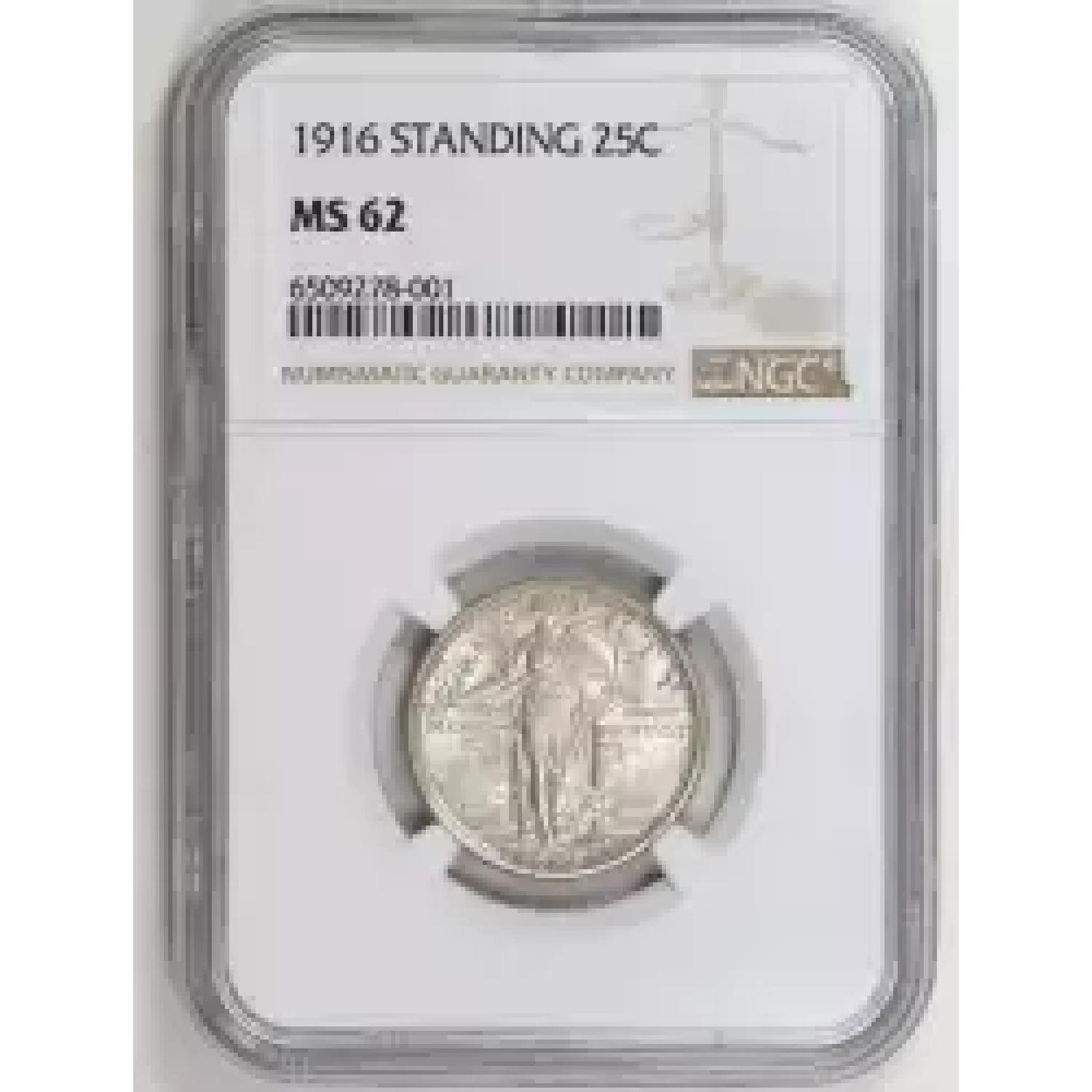 1916 Quarter Dollars Standing Liberty Quarter NGC MS-62 - Lost Dutchman Rare Coins