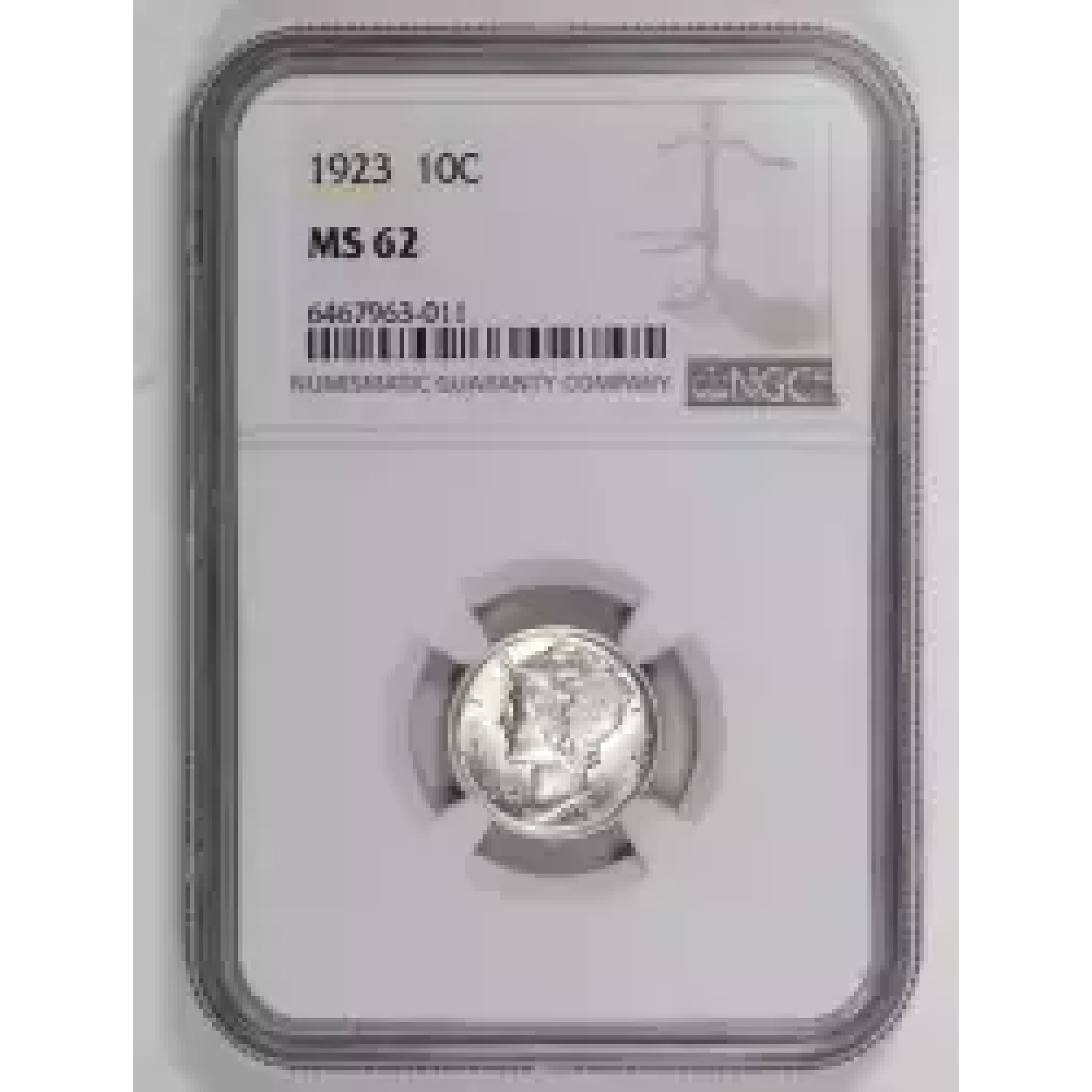 1923 Mercury Dime NGC MS-62 - Lost Dutchman Rare Coins