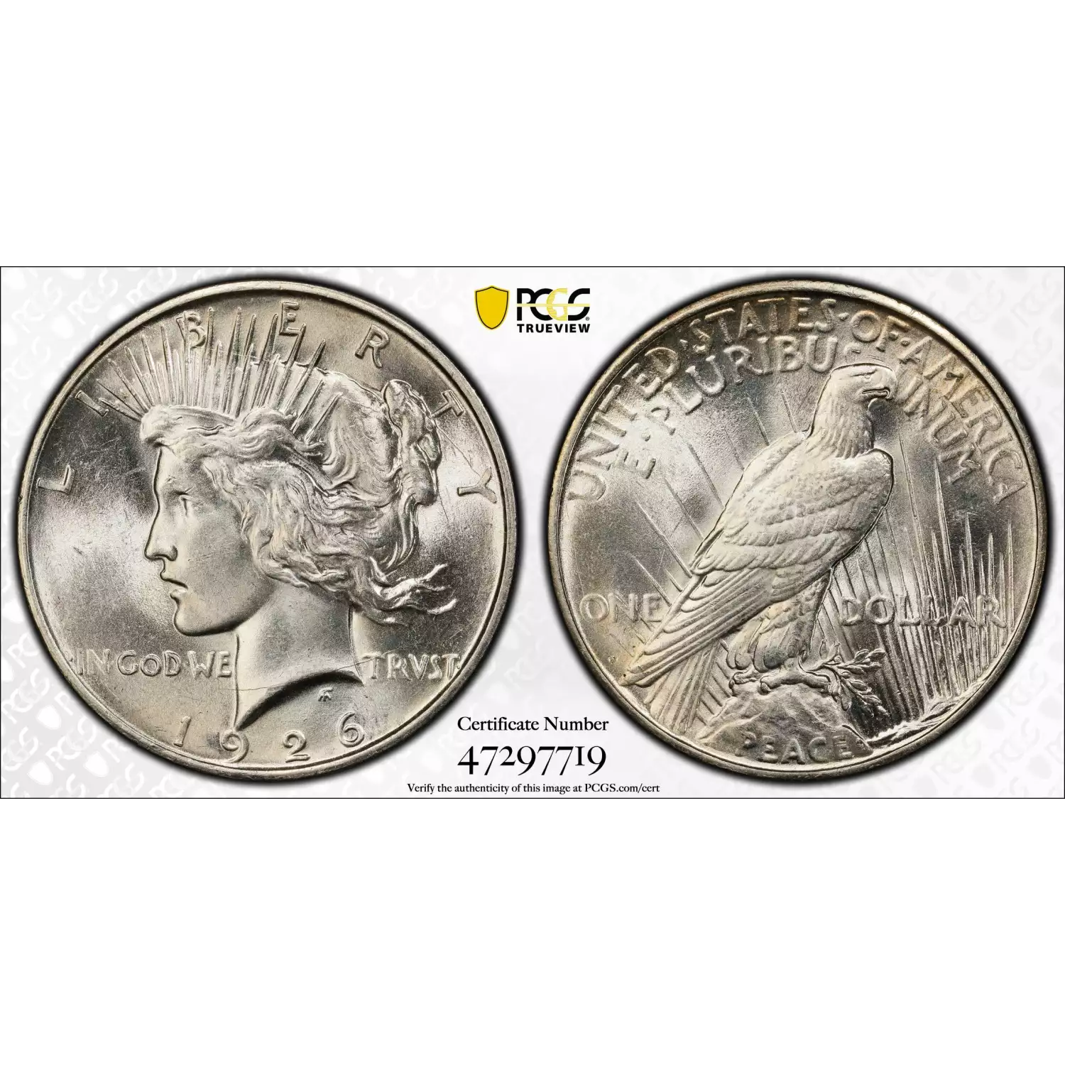 1926-D Peace Silver Dollar PCGS MS-61 - Lost Dutchman Rare Coins