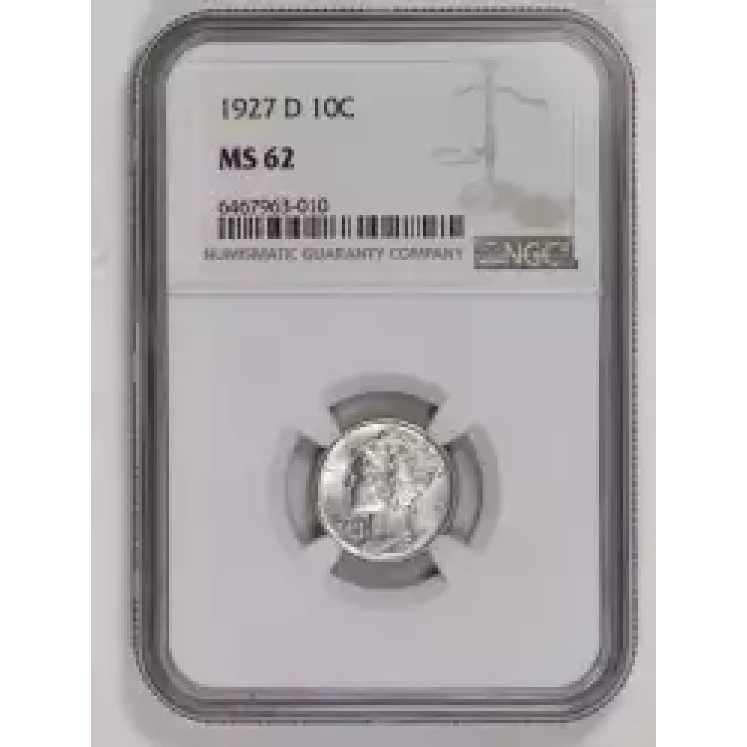 1927-D Mercury Dime NGC MS-62 - Lost Dutchman Rare Coins