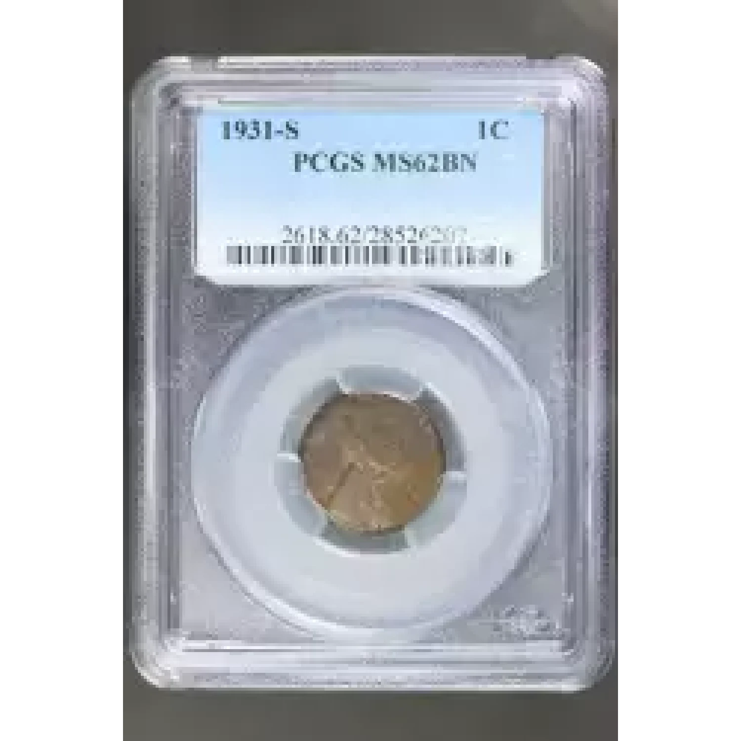 1931-S Small Cents Lincoln, Wheat Ears Reverse PCGS MS-62 BN - Lost Dutchman Rare Coins