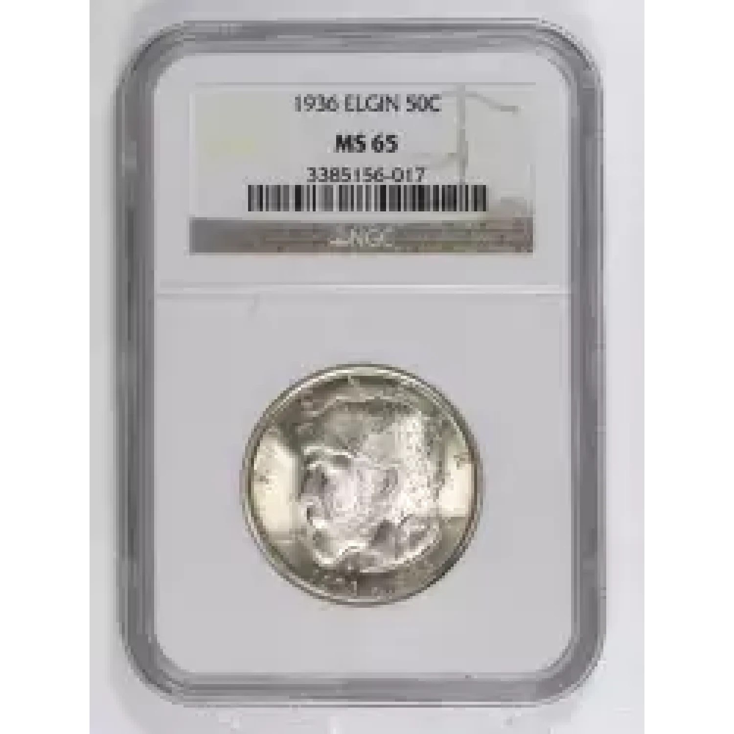 1936 Classic Commemorative Elgin, Illinois, Centennial NGC MS-65 ELGIN ...