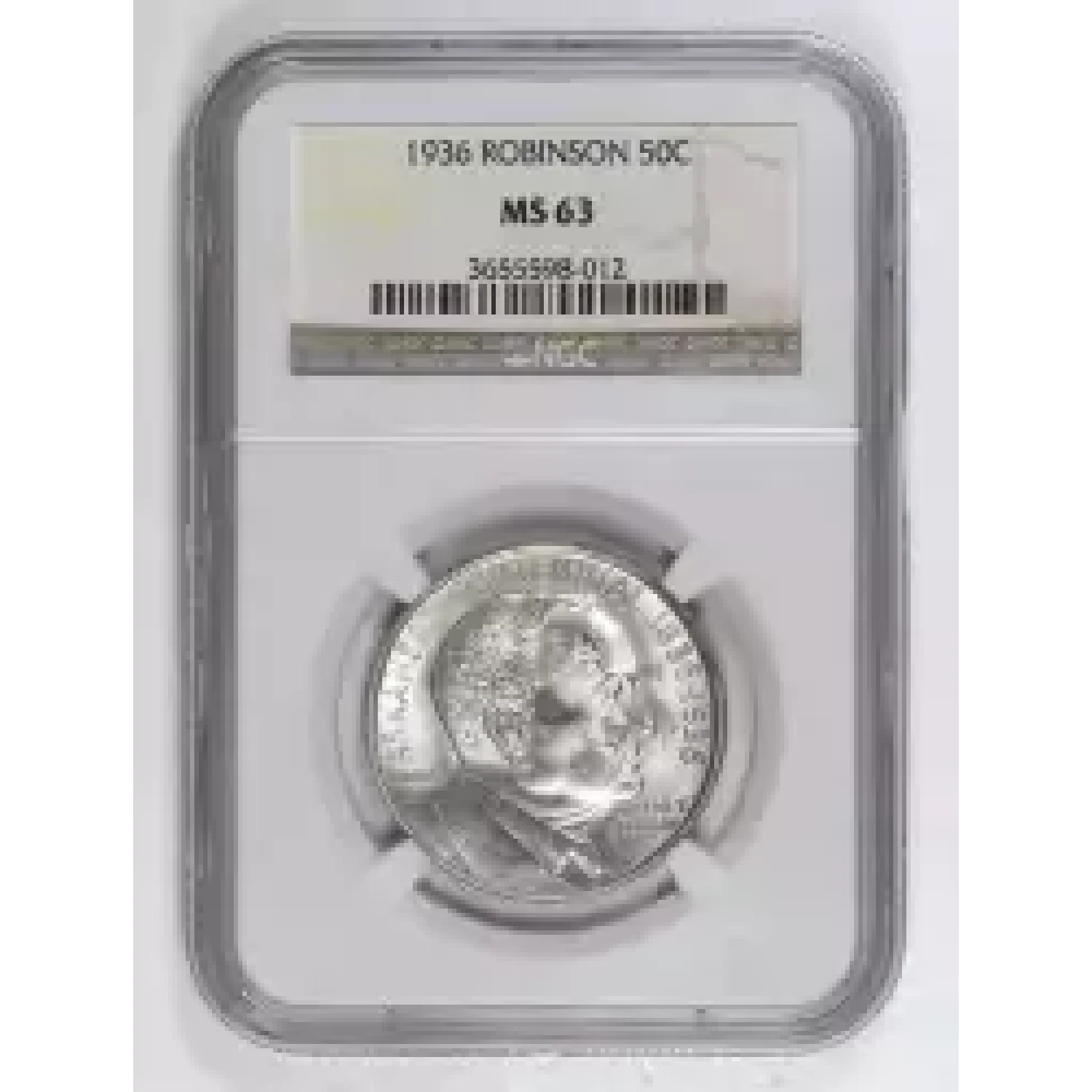 1936 Classic Commemorative Arkansas Centennial NGC MS-63 ROBINSON ...