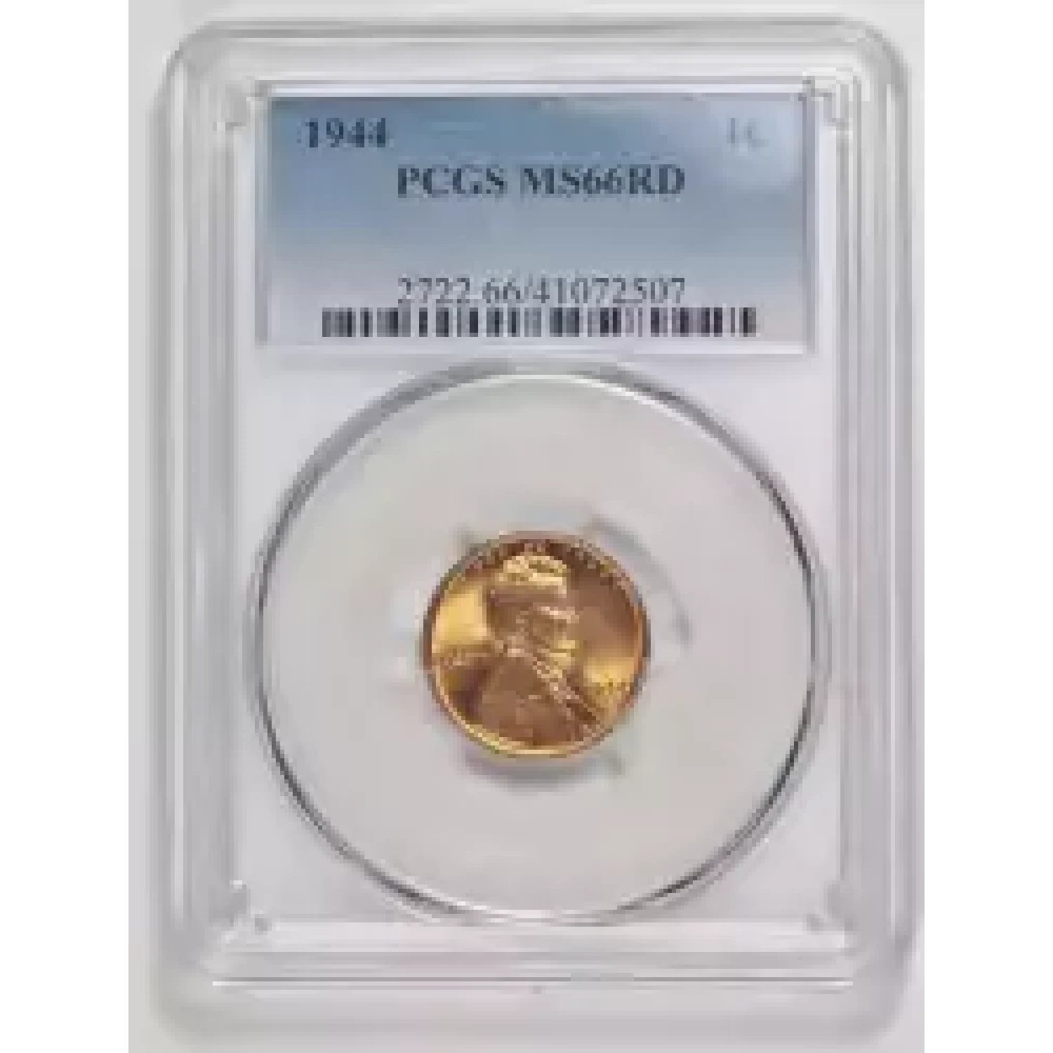 1944 Small Cents Lincoln, Wheat Ears Reverse PCGS MS-66 RD - Lost ...