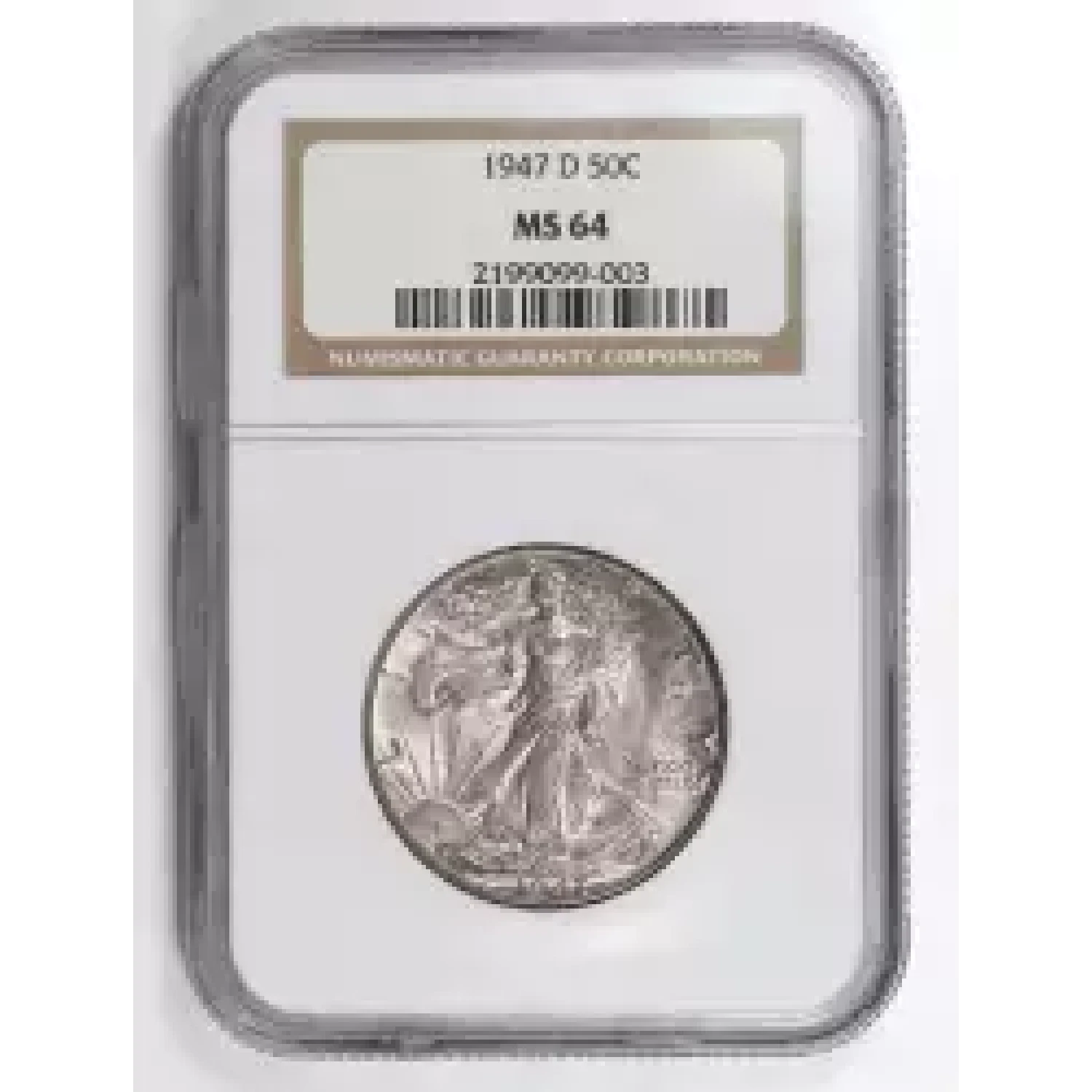 1947-D Half Dollars Liberty Walking NGC MS-64 - Lost Dutchman Rare Coins