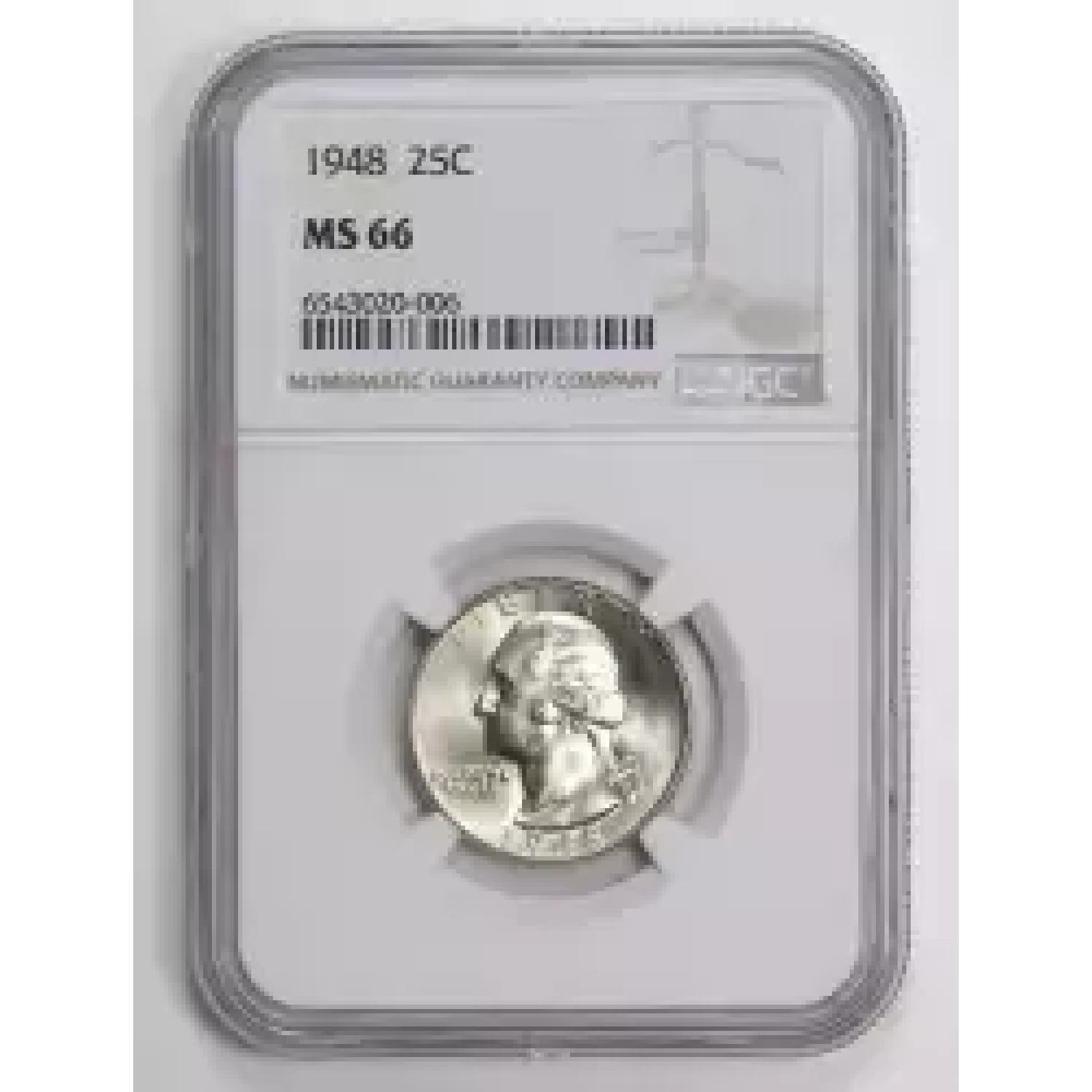1948 Quarter Dollars Silver Coinage NGC MS-66 - Lost Dutchman Rare Coins