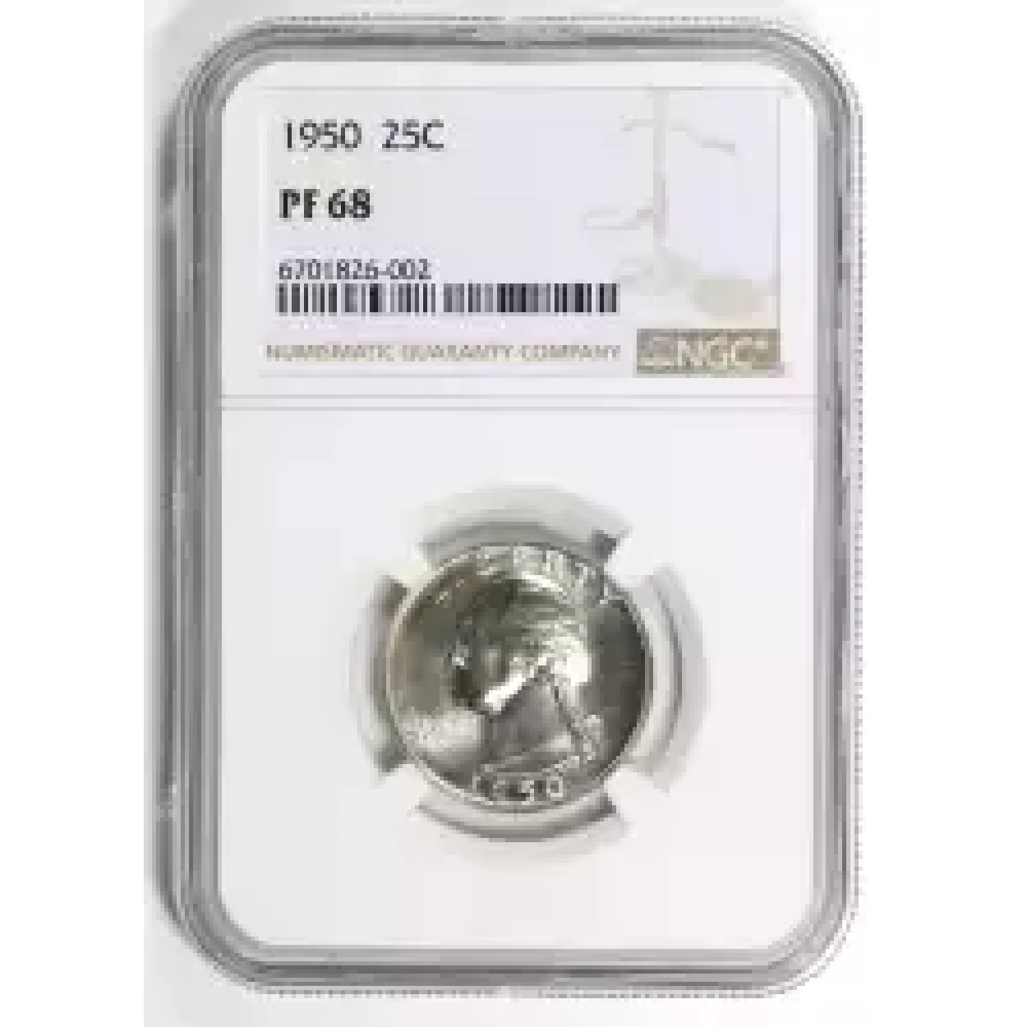 1950 Quarter Dollars Silver Coinage NGC PF-68 - Lost Dutchman Rare Coins