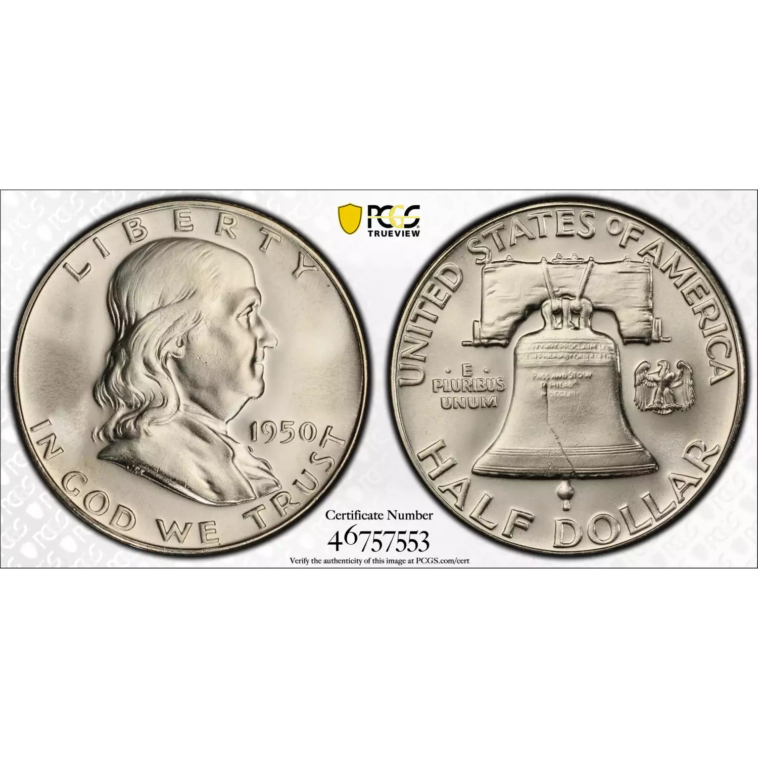 1950 Half Dollars Franklin PCGS PR-66 - Lost Dutchman Rare Coins