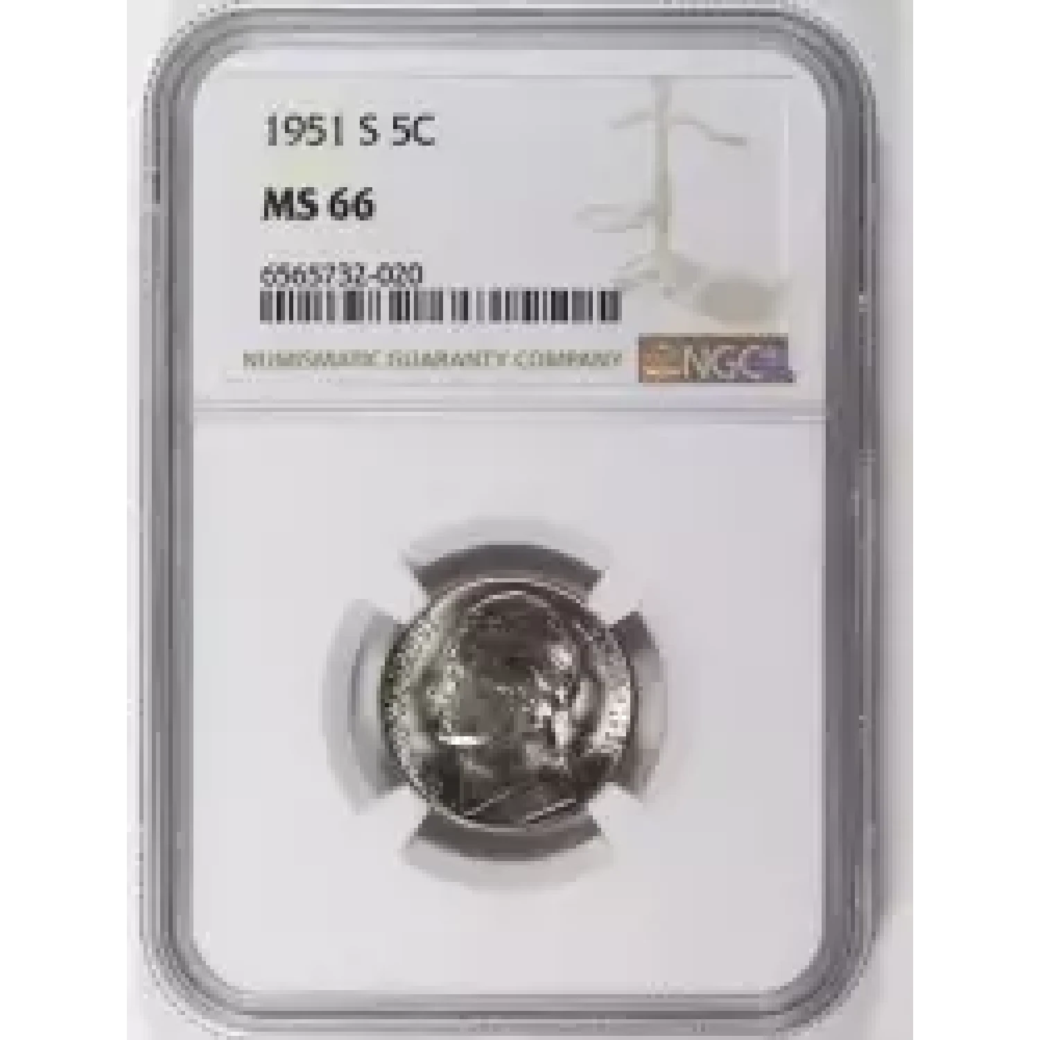 1951-S Nickel Jefferson NGC MS-66 - Lost Dutchman Rare Coins