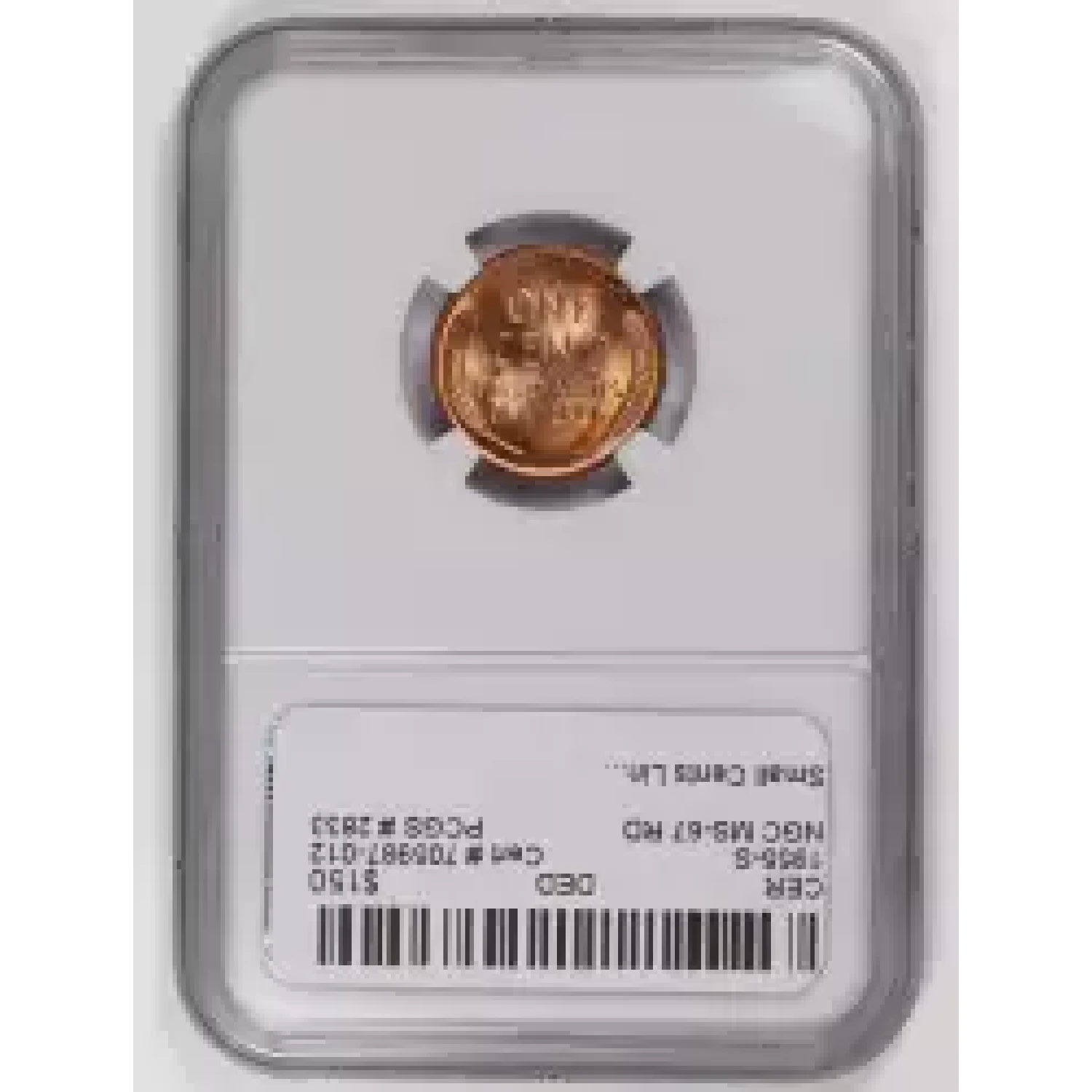 1955-S Small Cents Lincoln, Wheat Ears Reverse NGC MS-67 RD - Lost Dutchman Rare Coins