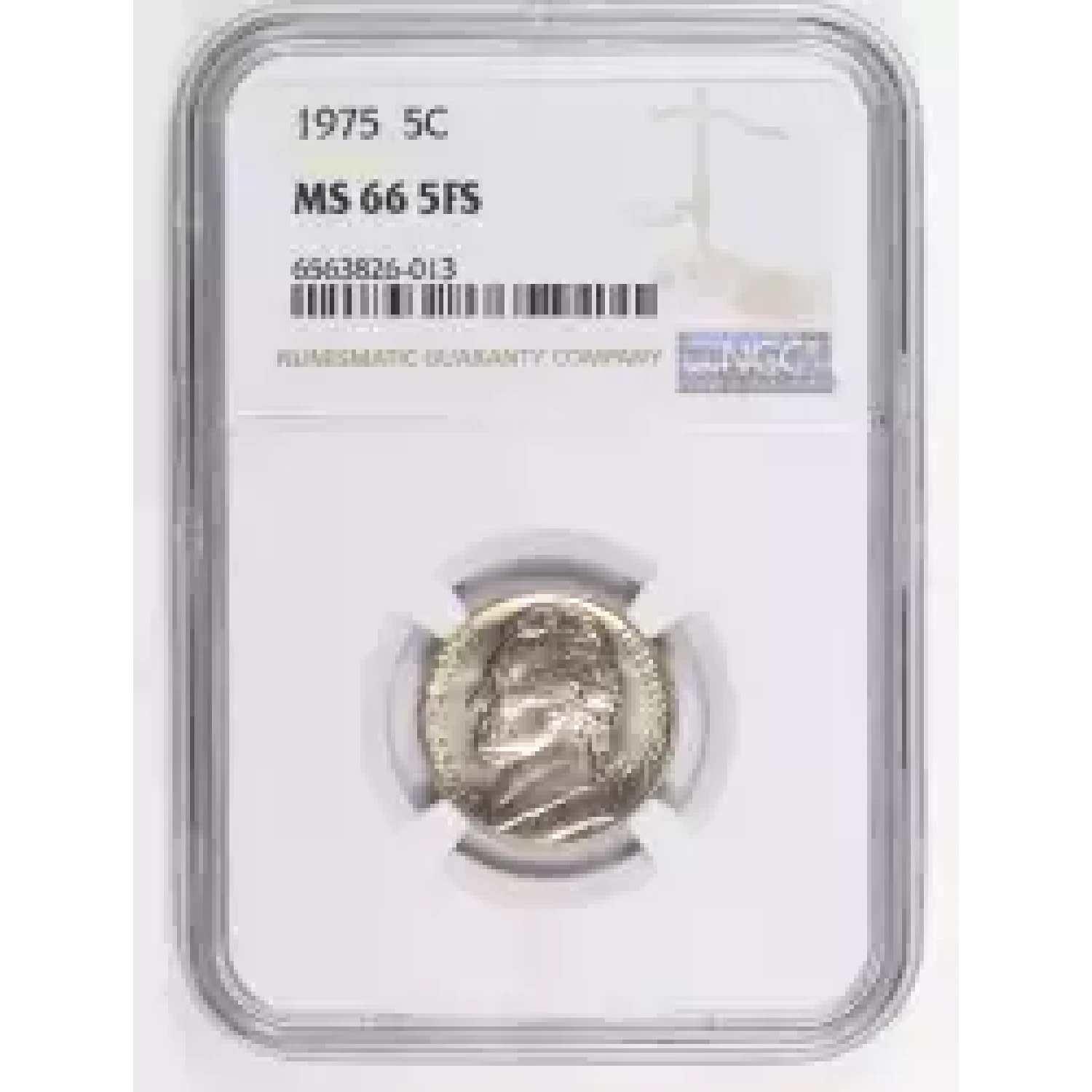 1975 Nickel Jefferson NGC MS-66 5FS - Lost Dutchman Rare Coins