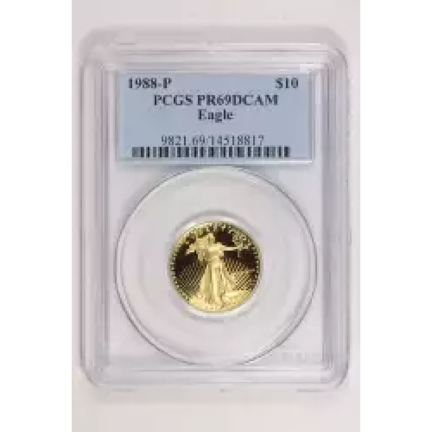 1988 Bullion $10 Gold Eagle 1/4 oz PCGS PR-69 DCAM Gold Eagle - Lost ...
