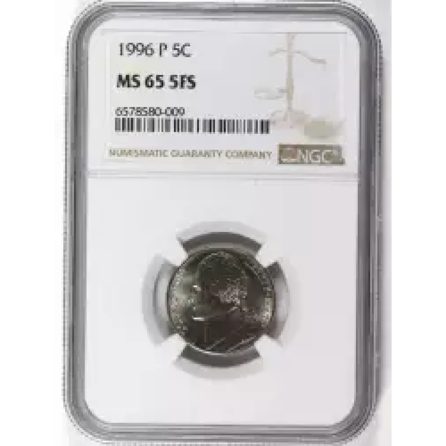 1996 Nickel Jefferson NGC MS-65 5FS - Lost Dutchman Rare Coins