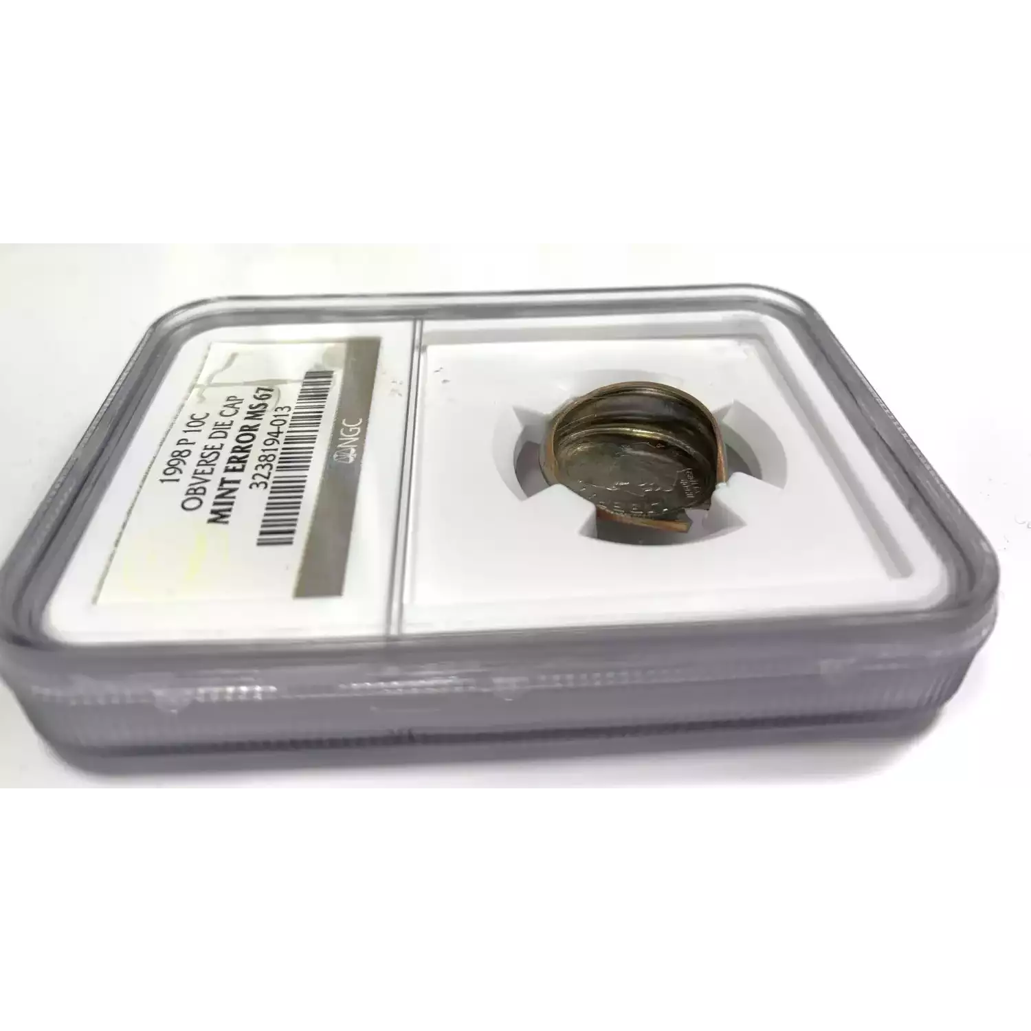 1998 Dimes Roosevelt NGC MS-67 1998 OBVERSE DIE CAP - Lost Dutchman ...