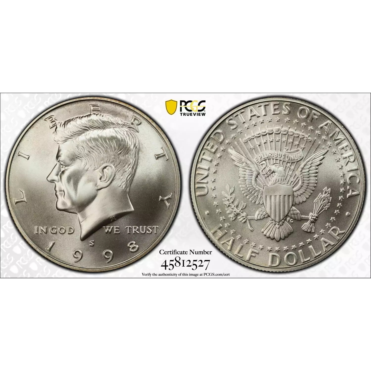 1998-S Half Dollars Kennedy PCGS SP-69 SMS - Lost Dutchman Rare Coins