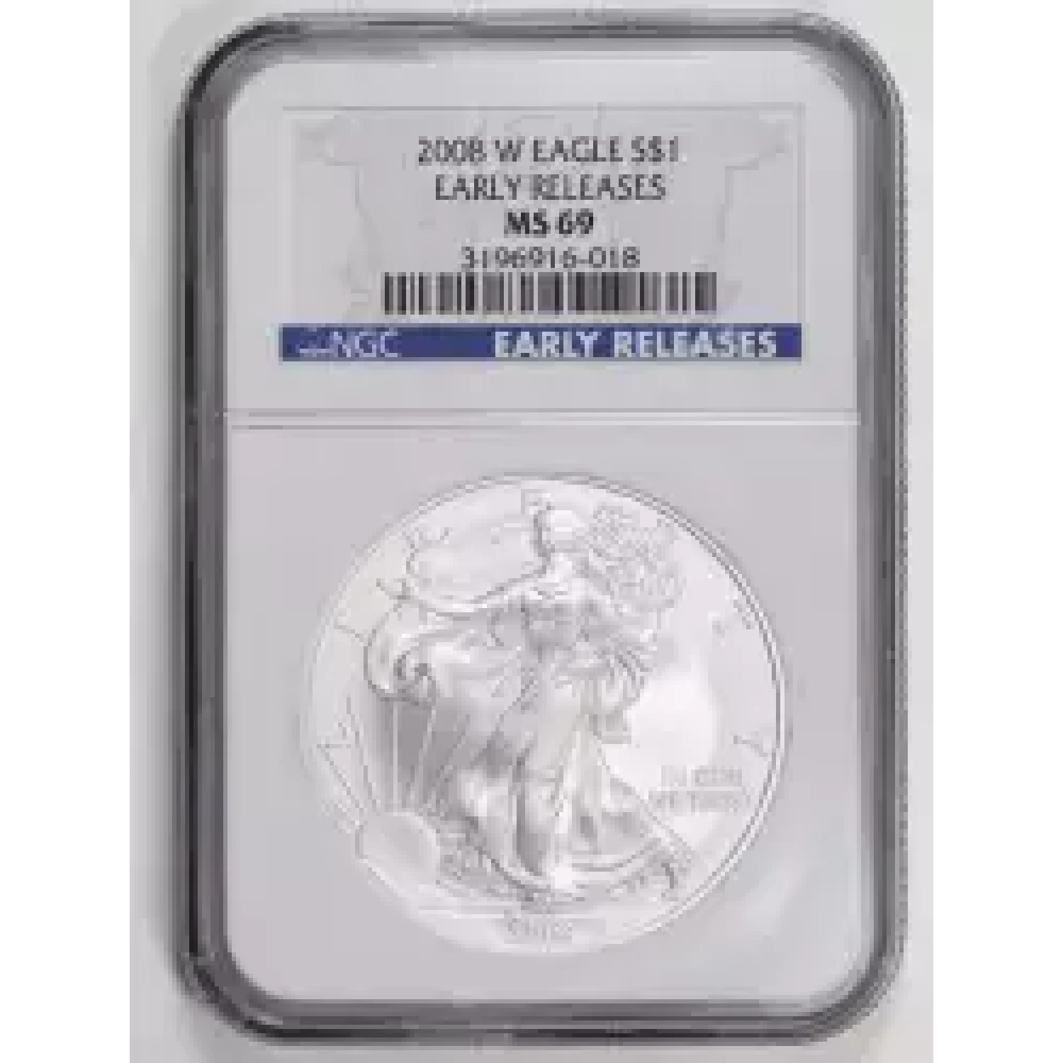 2008 Bullion Silver Eagles NGC MS-69 W BURNISHED SILVER EAGLE EARLY RELEASES - Lost Dutchman ...