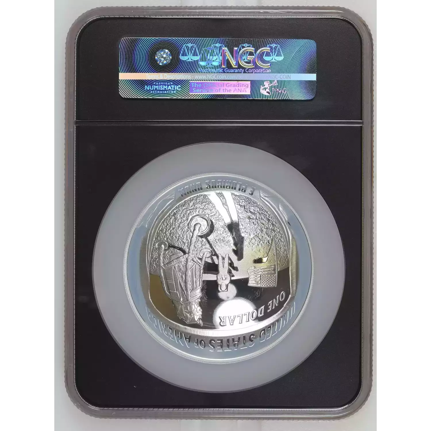 2019 Apollo Proof Curved NGC PF-70 ULTRA CAMEO Apollo 11 50th Anniv ...